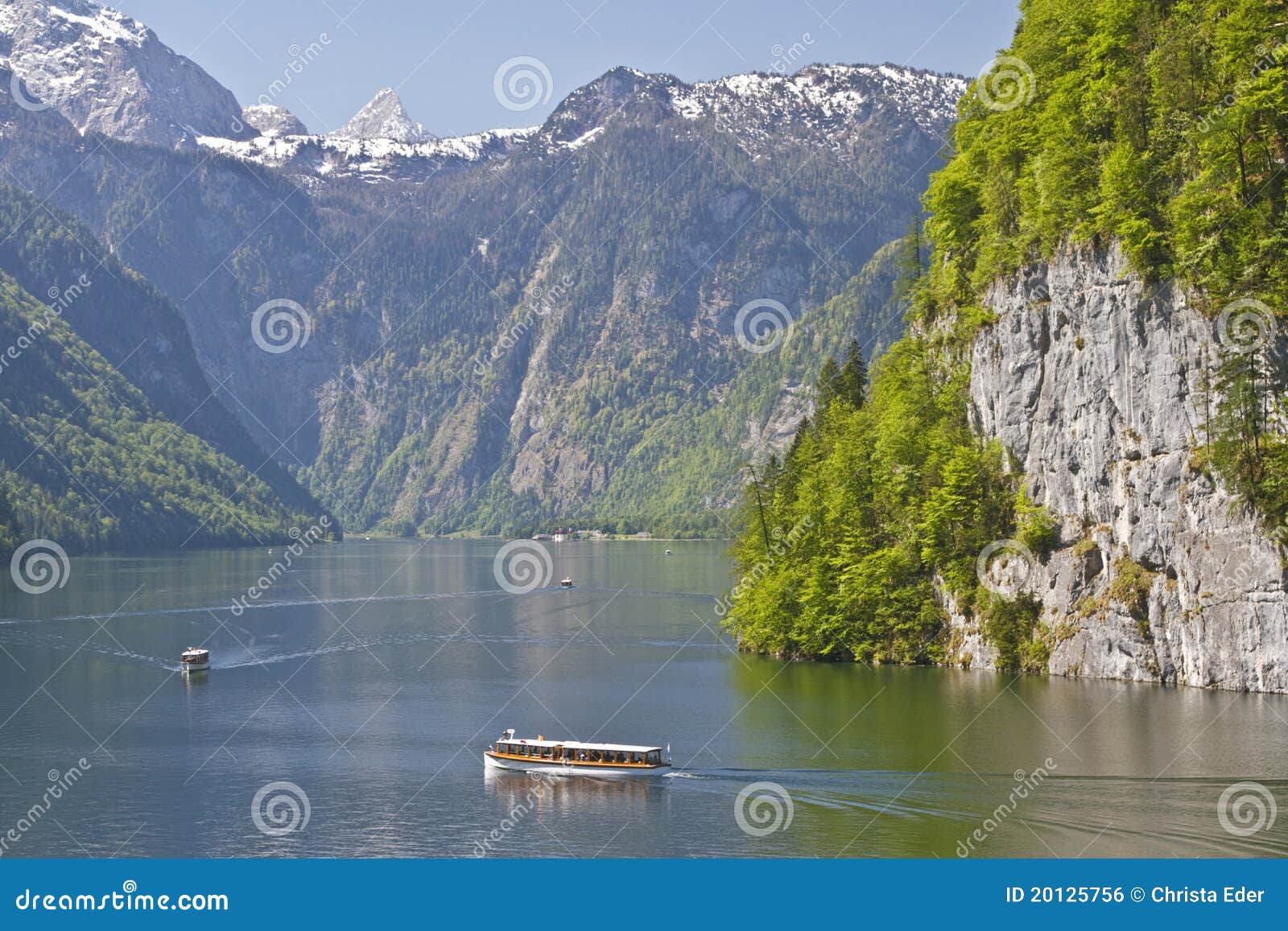 Koenigssee - Lake in Bavaria Stock Photo - Image of outdoors ...