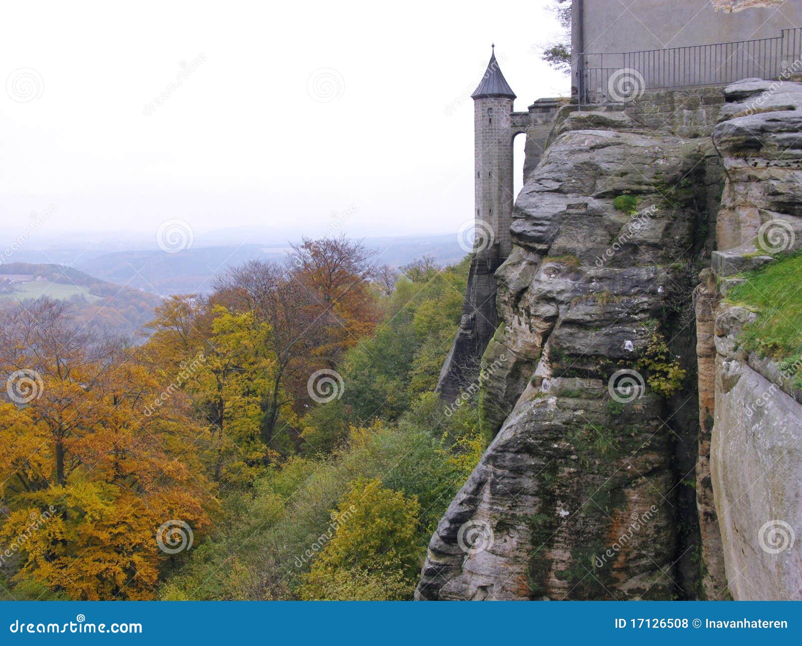 Koenigstein Castle in Saxon Stock Photo - Image of landscape ...
