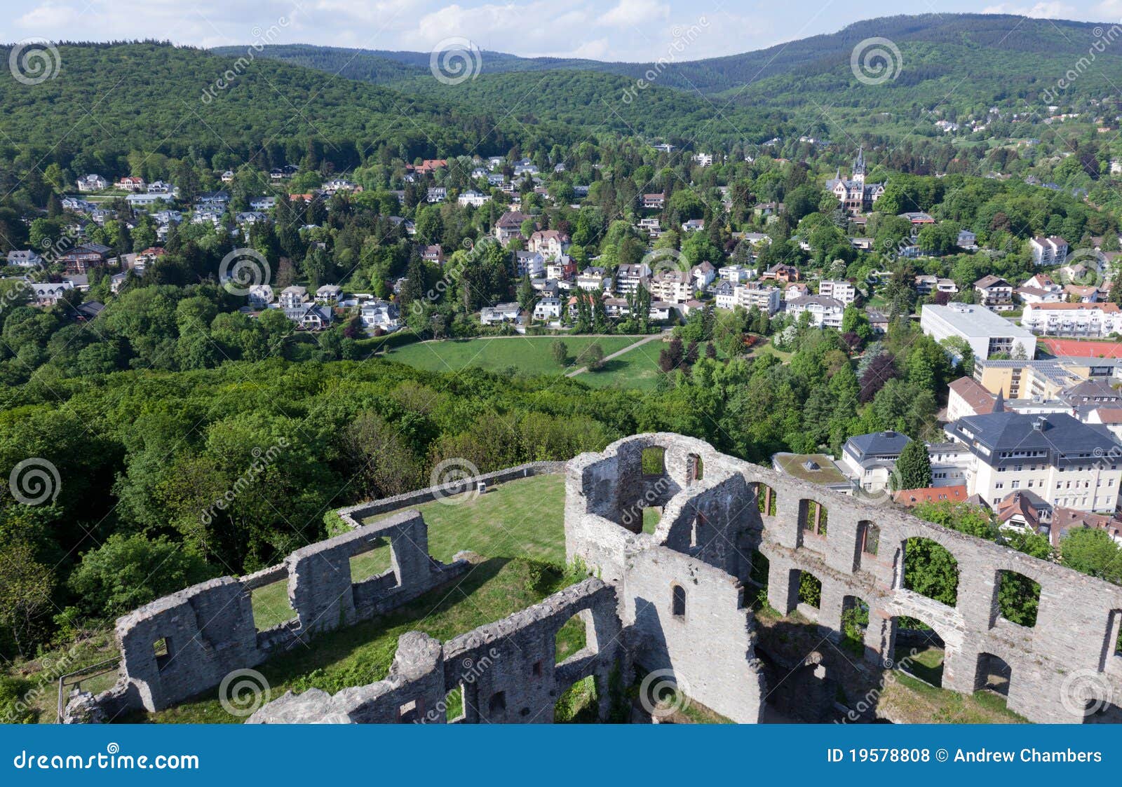 Koenigstein Castle and Taunus Stock Photo - Image of forest, ruin: 19578808