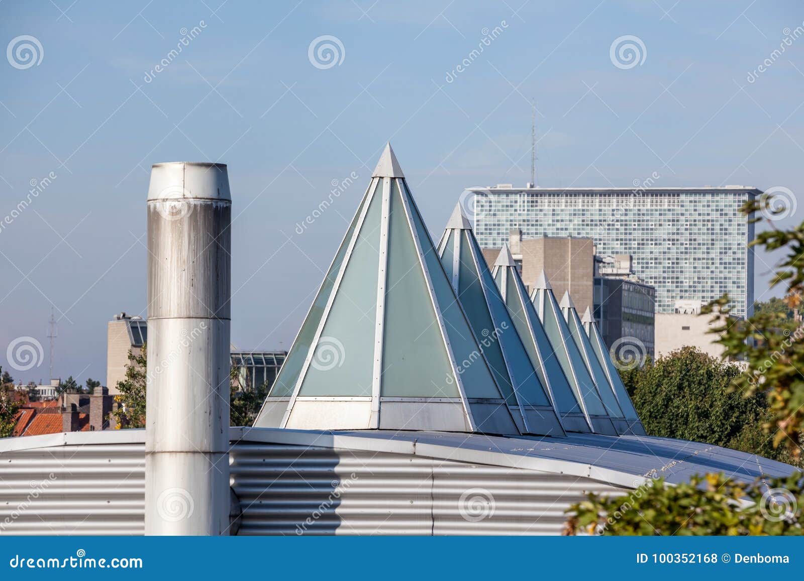 Koepel op een dak stock foto. Image of zaken, patroon - 100352168