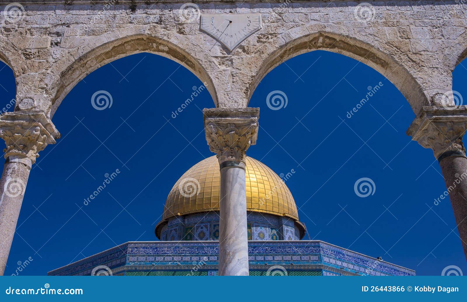 Koepel van de rots stock foto. Image of arabisch, arabier - 26443866