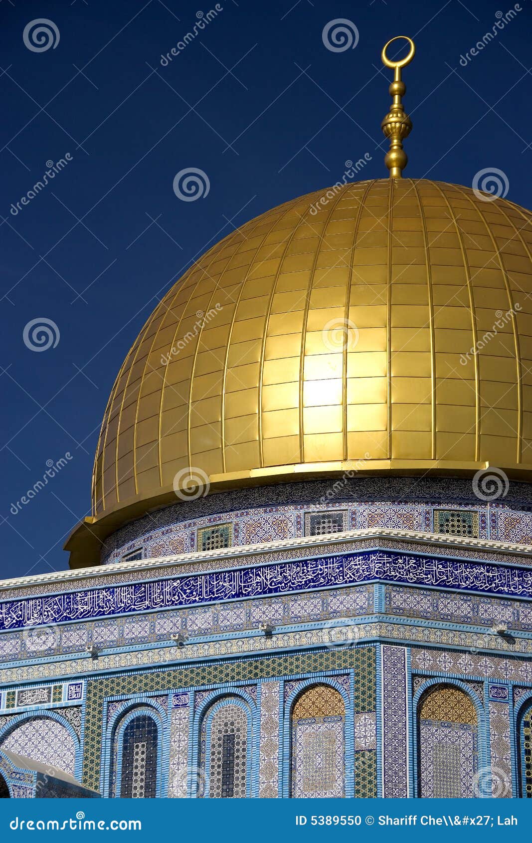 Koepel van de Rots stock foto. Image of arabier, rots - 5389550