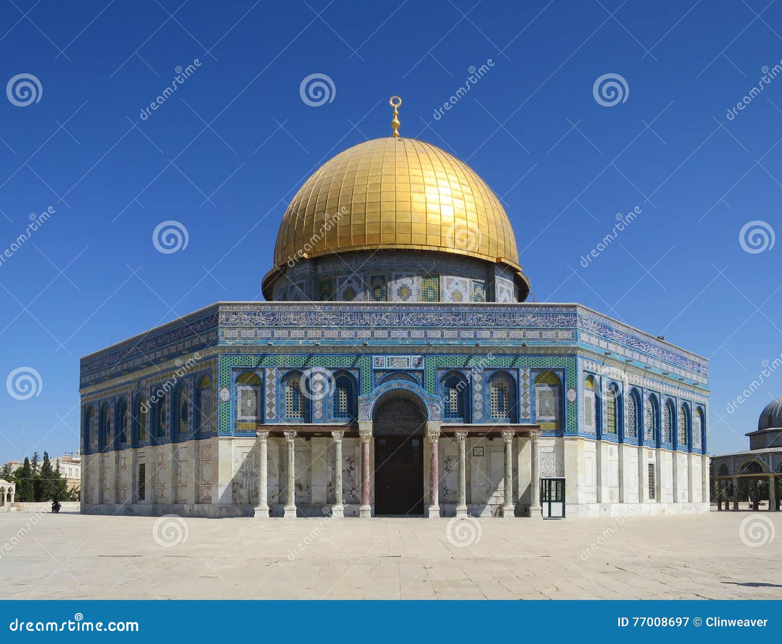 Koepel van de Rots stock afbeelding. Image of midden - 77008697