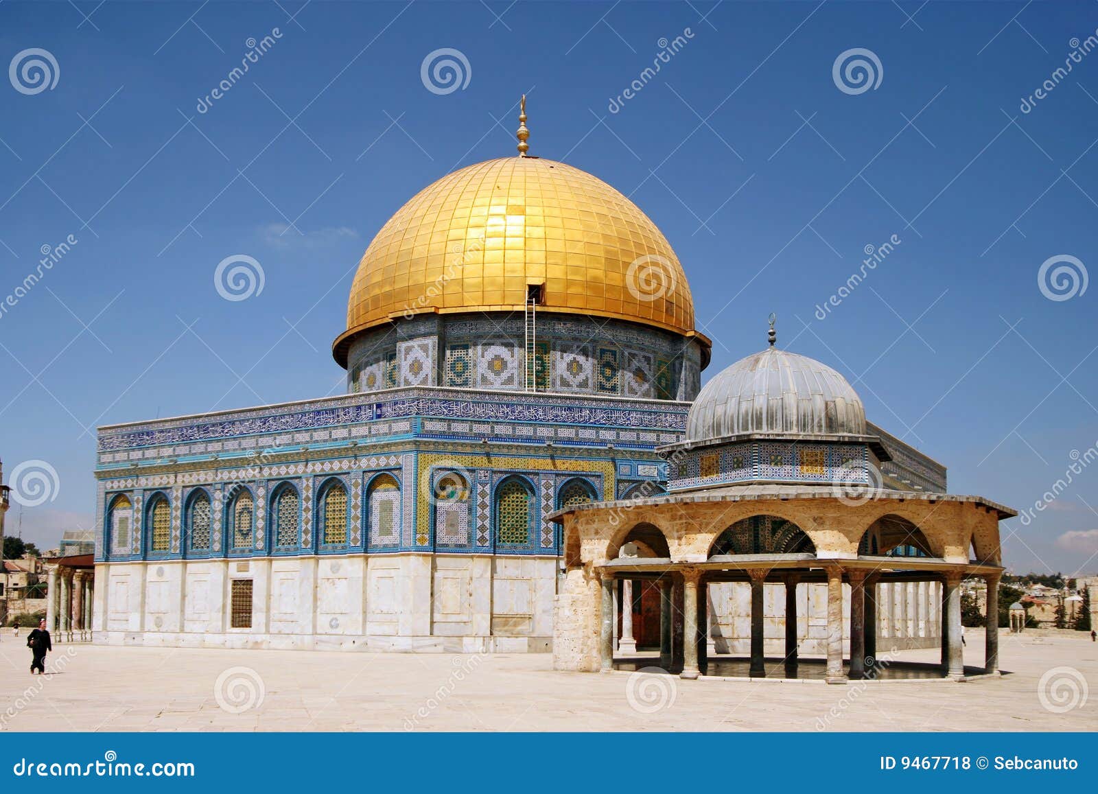 Koepel van de Rots stock foto. Image of historisch, godsdienst - 9467718