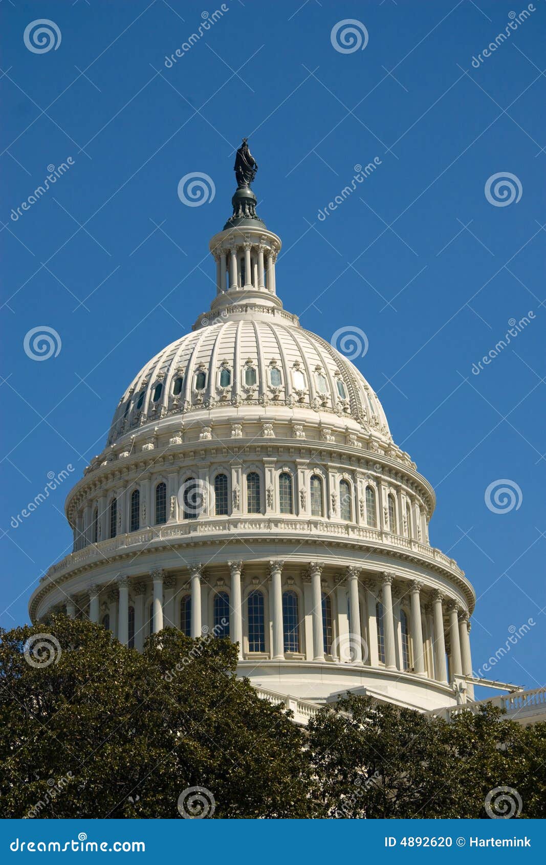 Koepel Van Het Gebouw Van Het Capitool in Washington DC Stock Foto ...