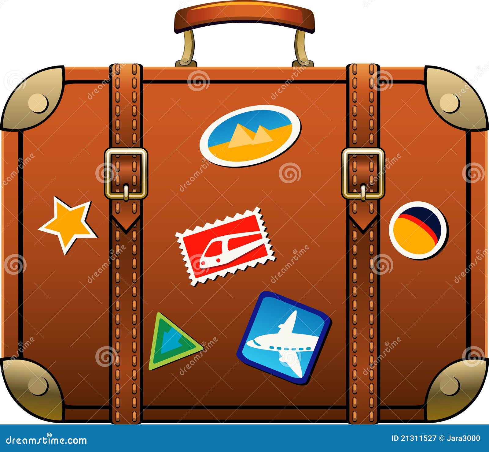 Koffer vektor abbildung. Illustration von anstrich, fall - 21311527
