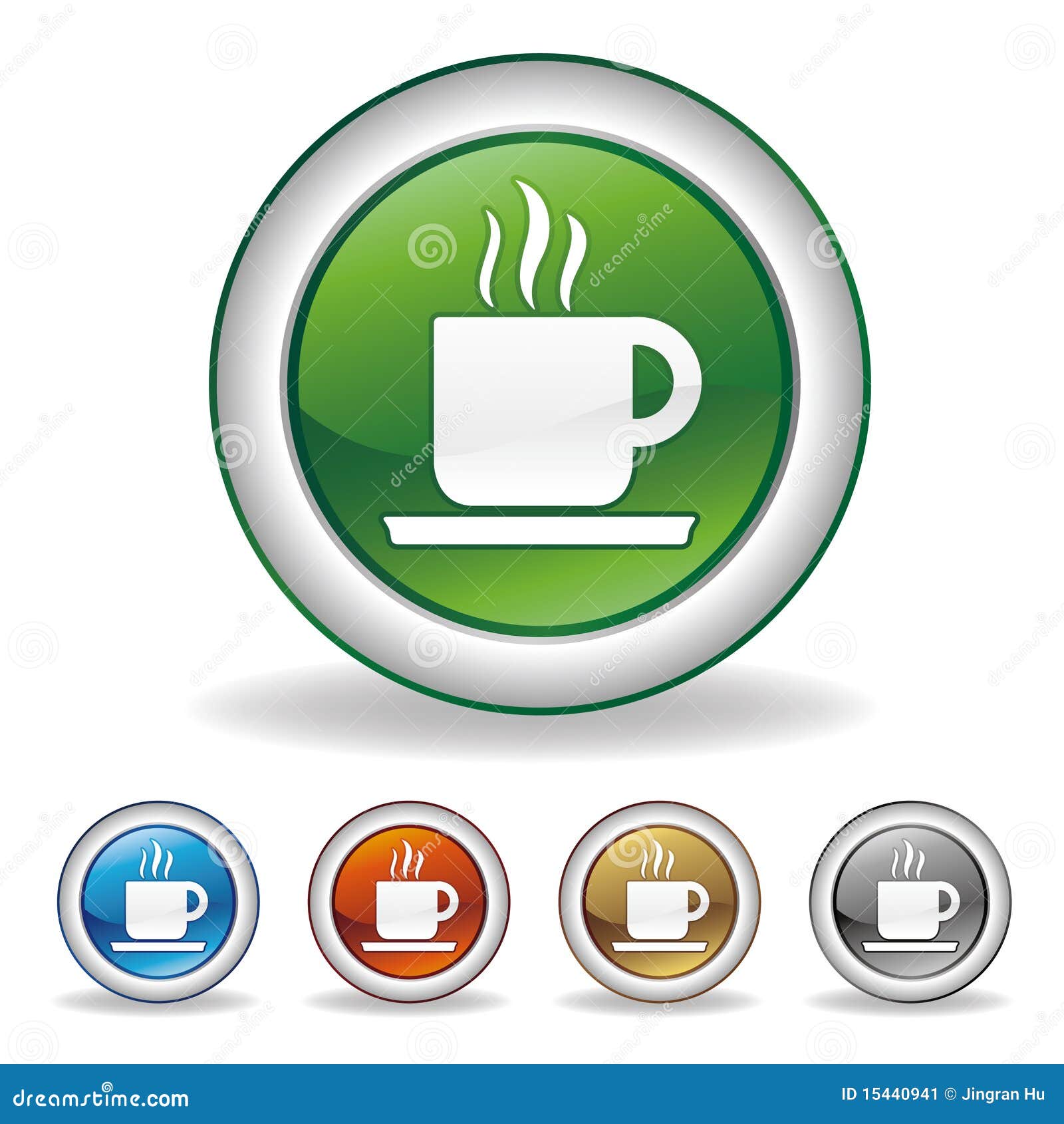 Koffie pictogram vector illustratie. Illustration of kenteken - 15440941