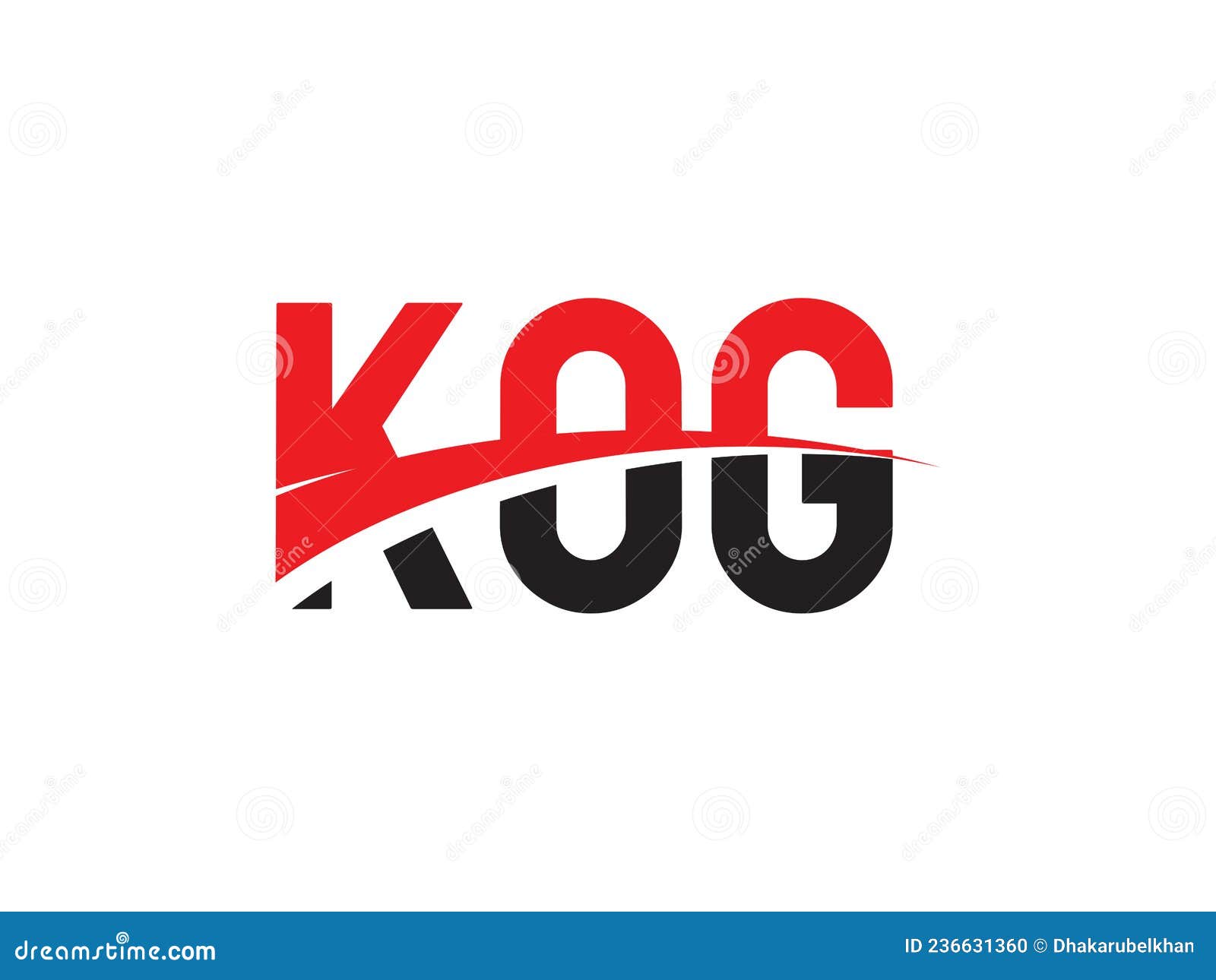 KOG Letter Initial Logo Design Vector Illustration Stock Vector ...