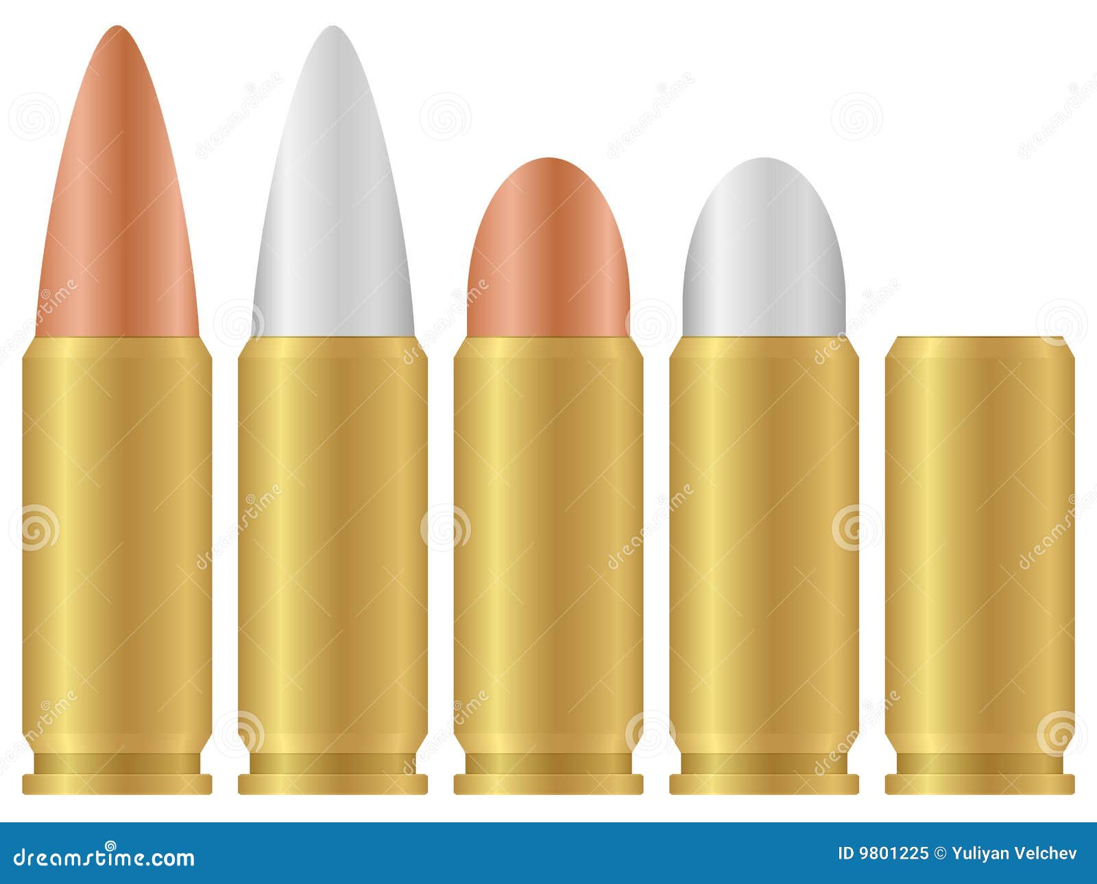 Kogel vector illustratie. Illustration of kogel, munitie - 9801225