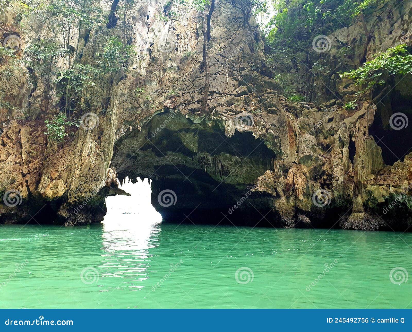 Koh hong canoo stock photo. Image of water, jungle, canoo - 245492756