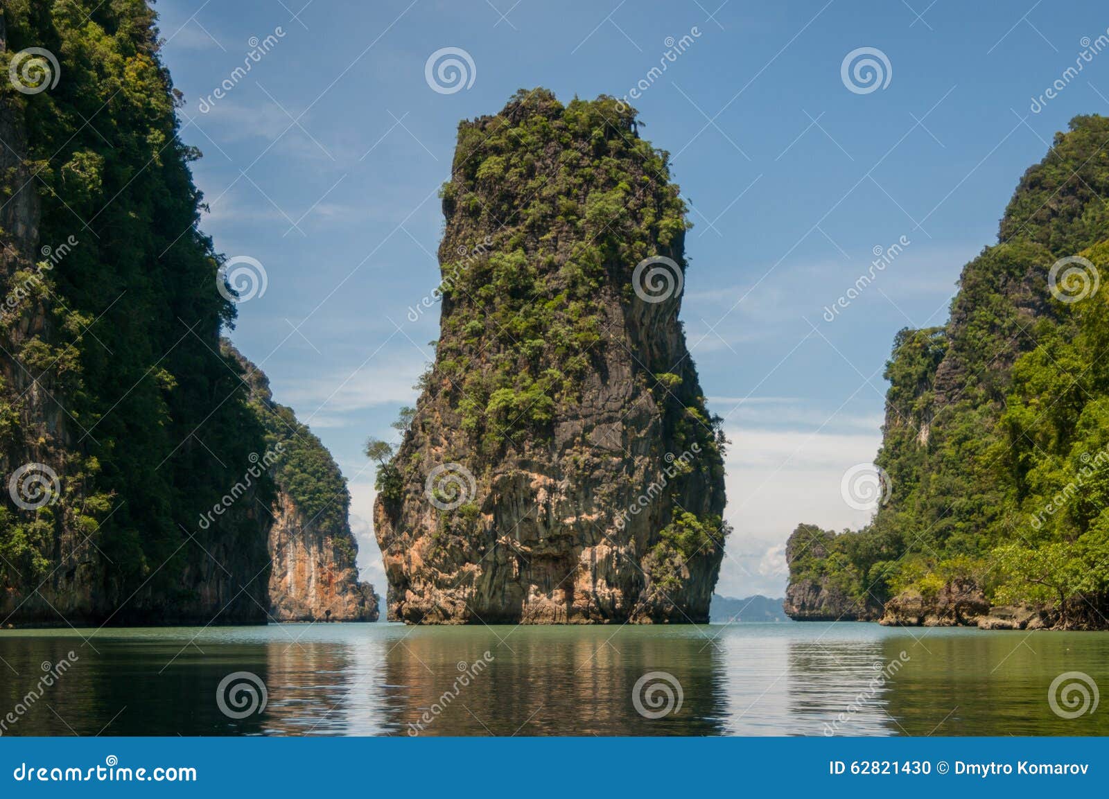 Koh Panak Island Bij De Baai Van Phang Nga Stock Foto - Image of ...