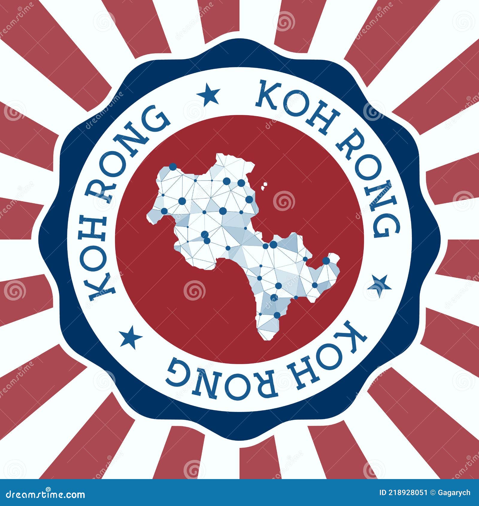 Koh Rong Badge. Vector Illustration | CartoonDealer.com #191230484