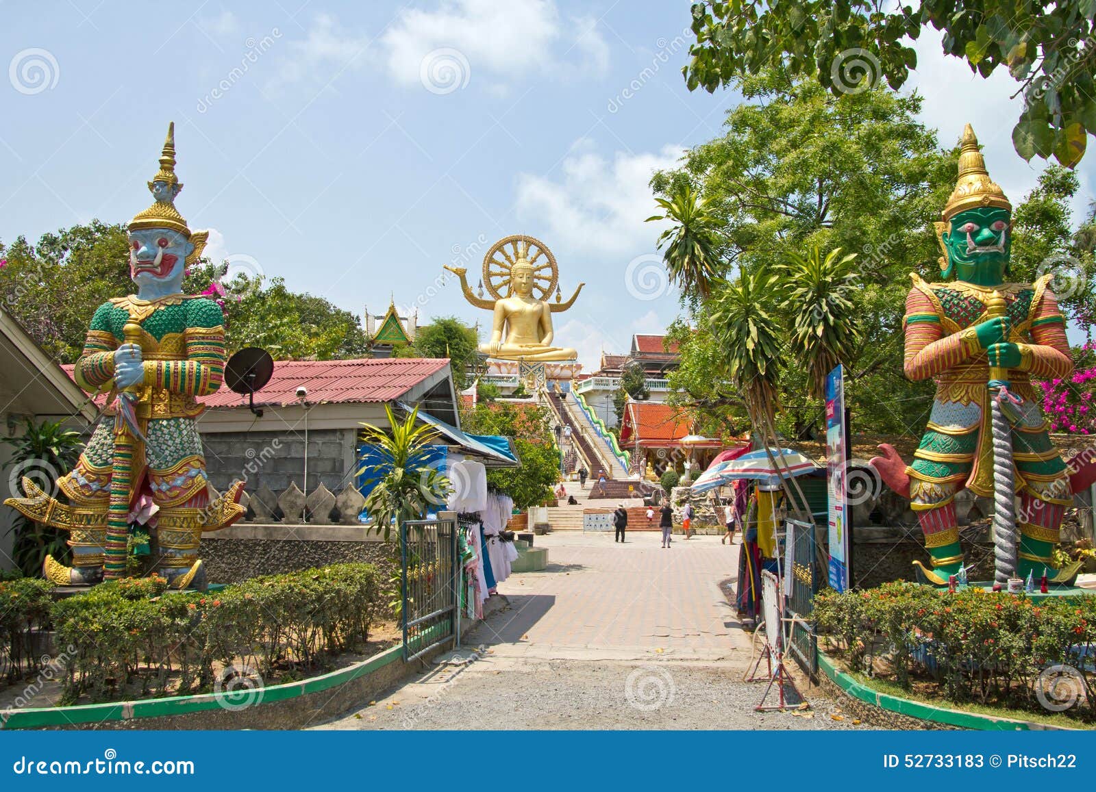 Koh Samui, Big Buddha stock image. Image of golf, cloister - 52733183