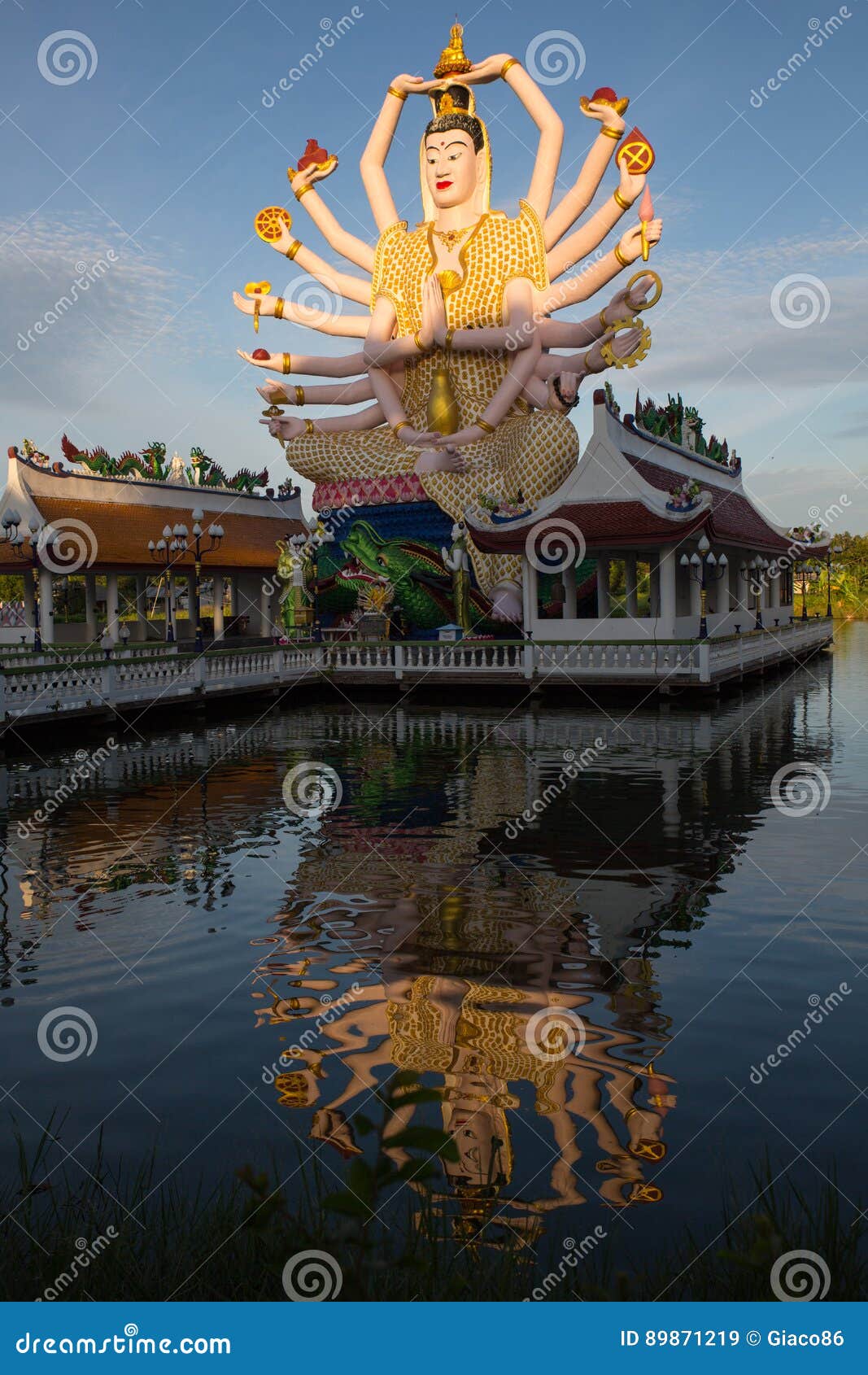 Koh Samui Temple on the Water - Thailand Stock Image - Image of samui ...