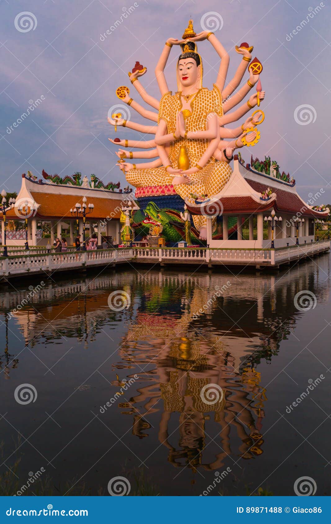 Koh Samui Temple on the Water - Thailand Editorial Stock Photo - Image ...