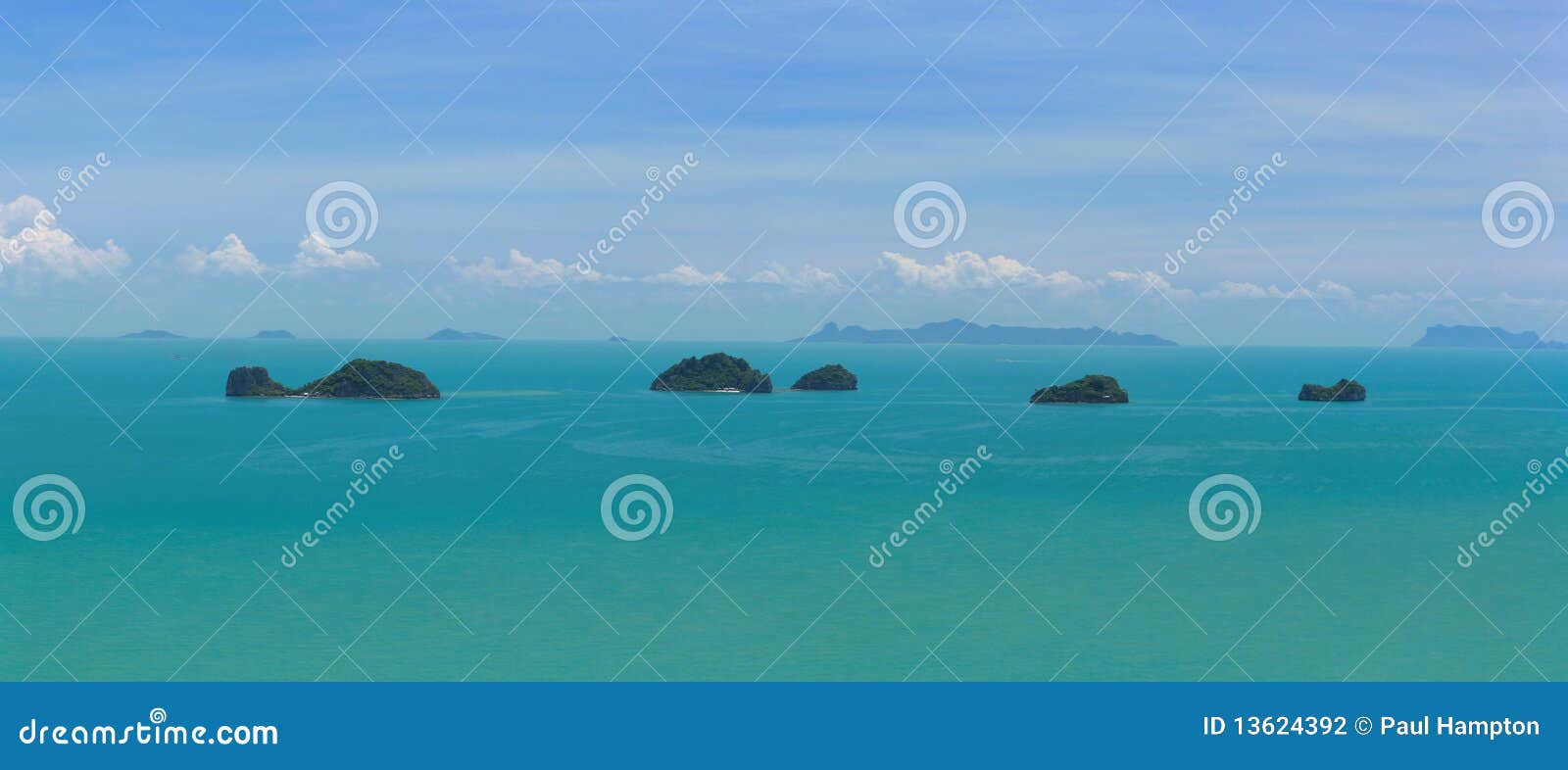 Koh Samui View and Five Islands Stock Photo - Image of coastline ...