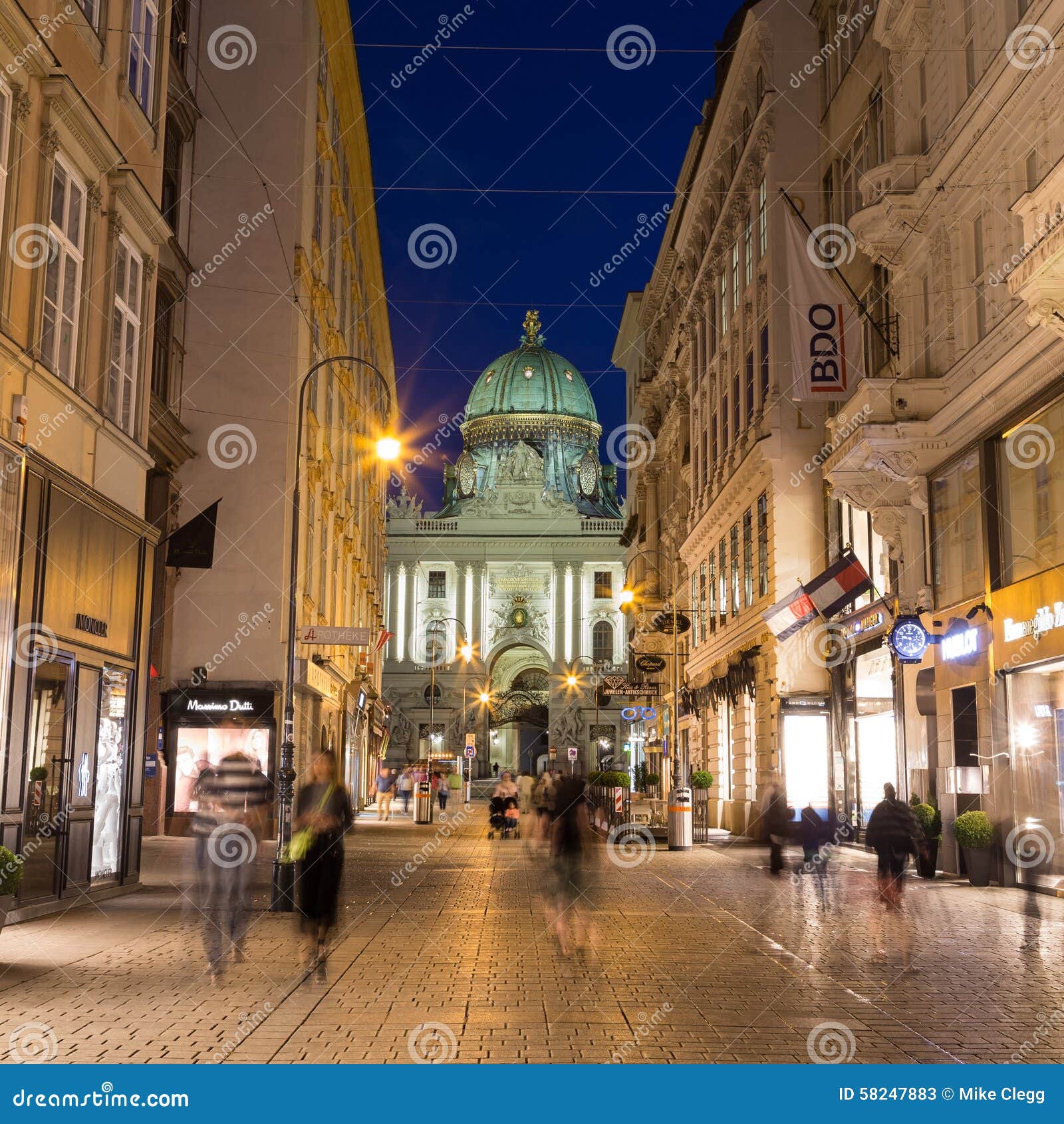 Kohlmarkt in Wien redaktionelles stockfoto. Bild von leute - 58247883