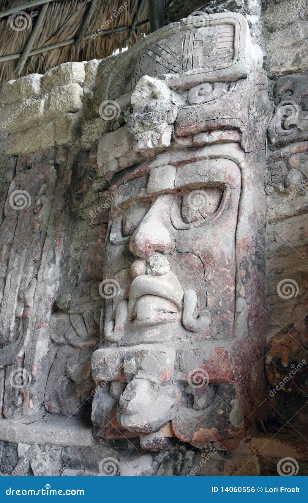 Kohunlich Mask stock photo. Image of face, stone, mask - 14060556