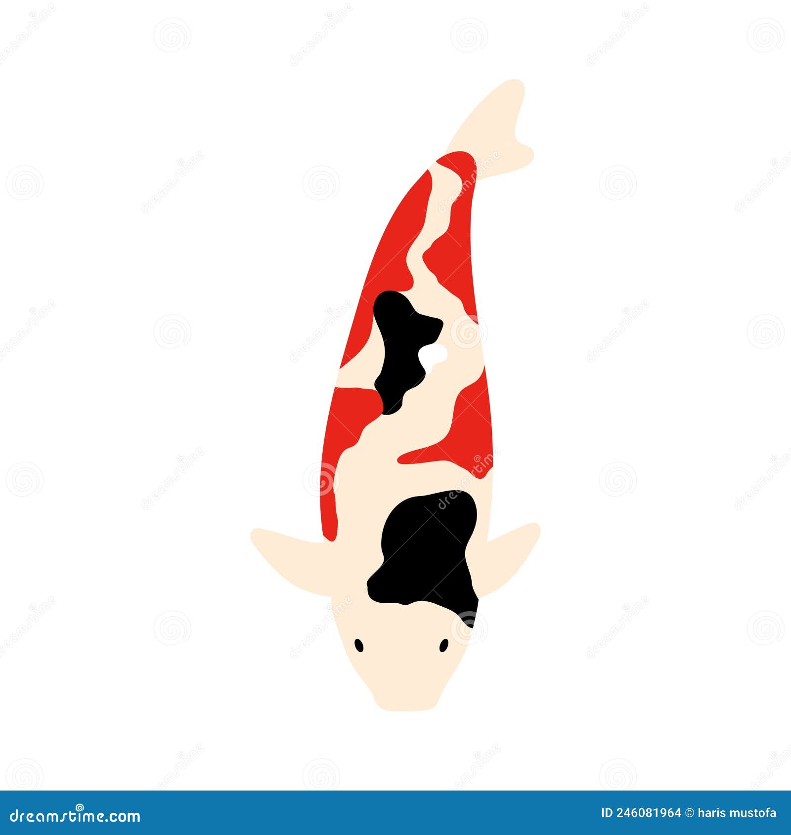 Koi Fish Icon Design Ilustration Template Vector Stock Illustration ...