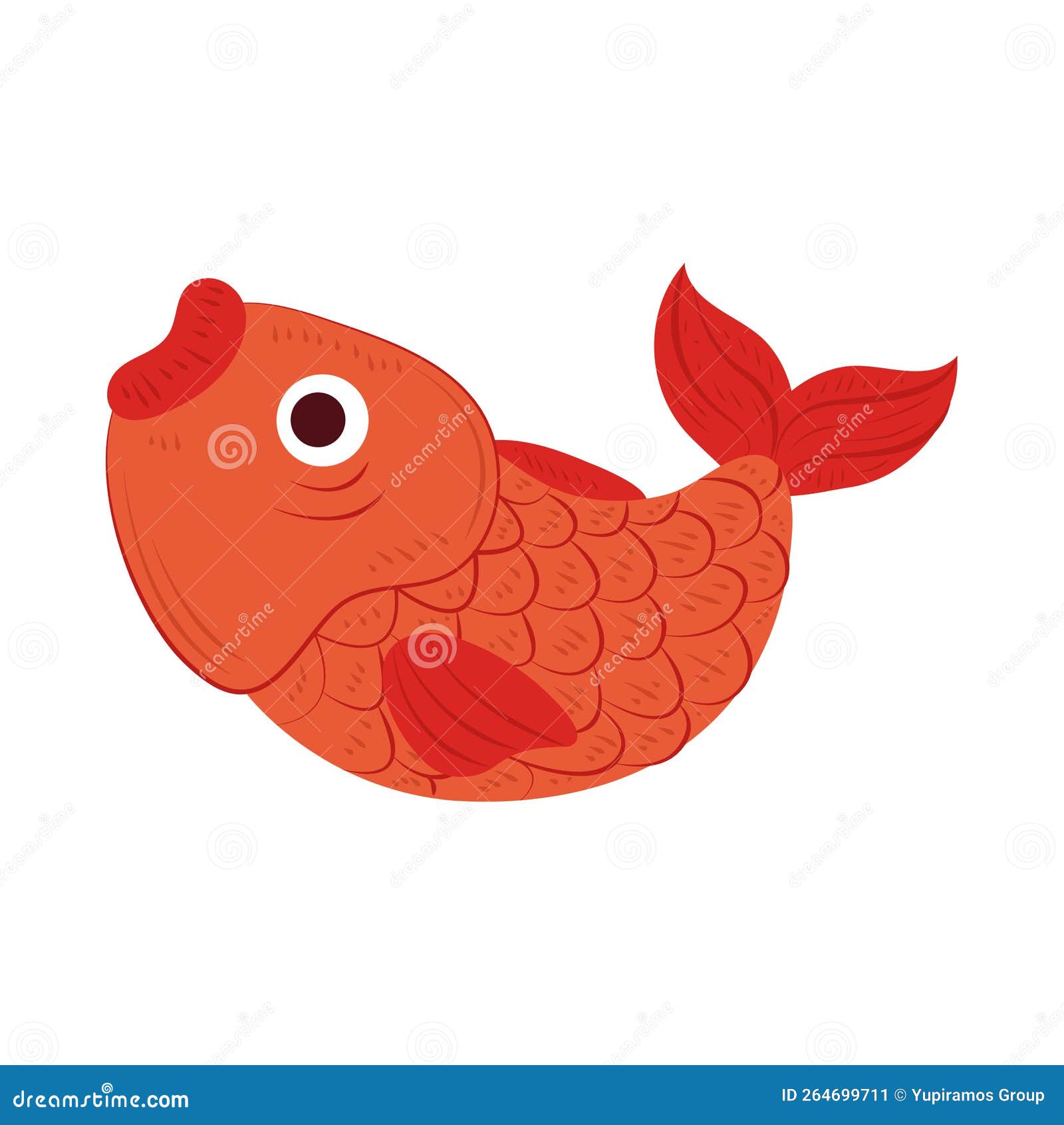 Koi fish icon stock vector. Illustration of vector, japan - 264699711