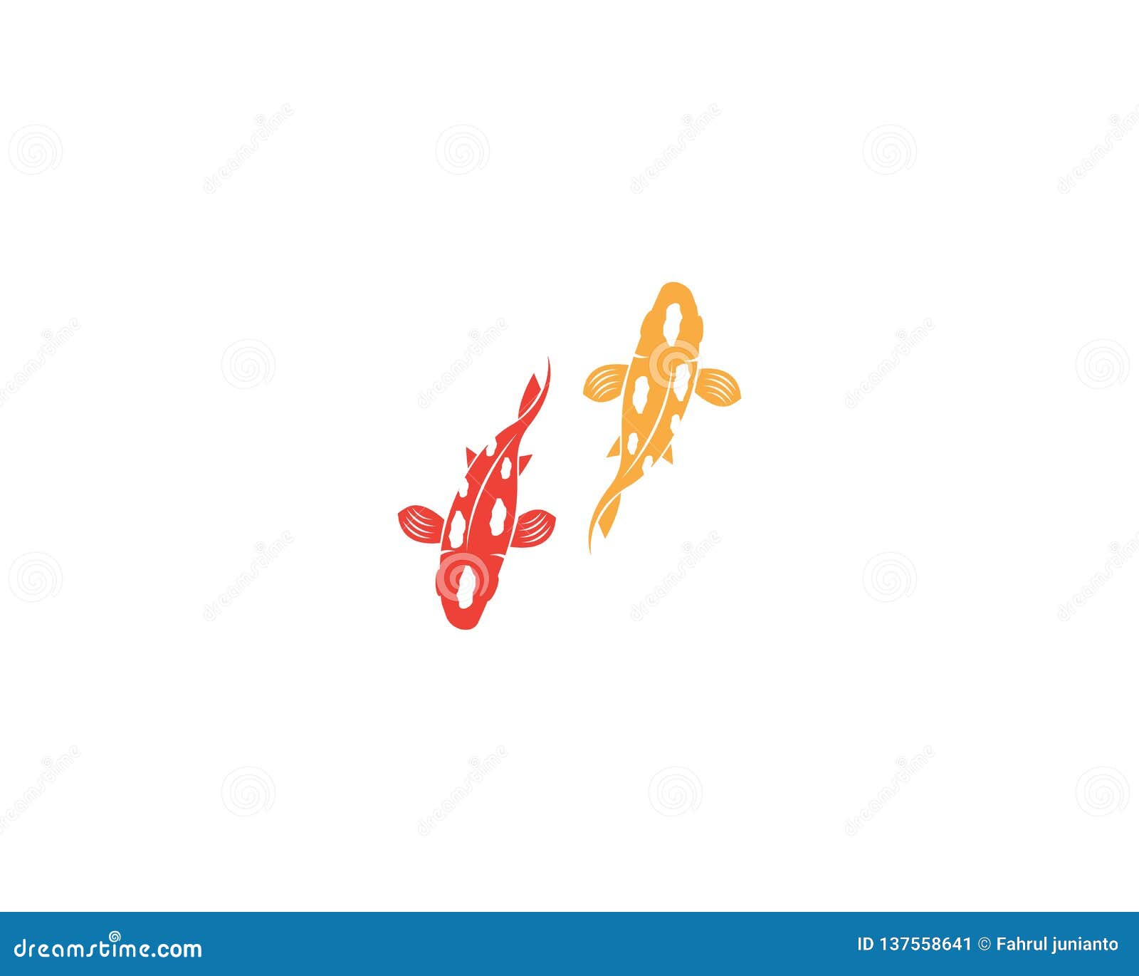 Koi Fish Icon Vector Illustration Stock Vector - Illustration of ...