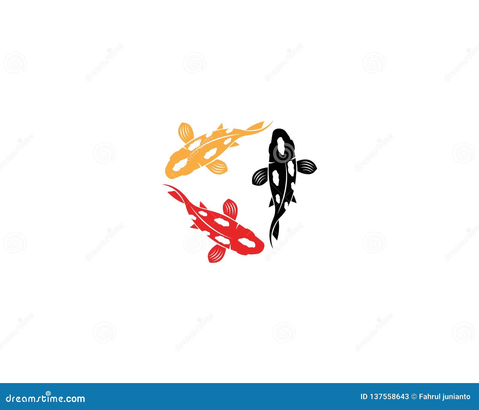 Koi Fish Icon Vector Illustration Stock Vector - Illustration of ...