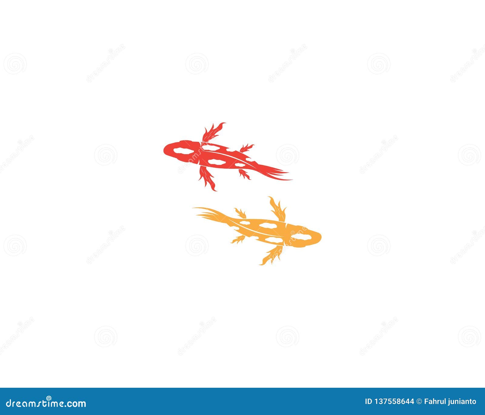 Koi Fish Icon Vector Illustration Stock Vector - Illustration of ...