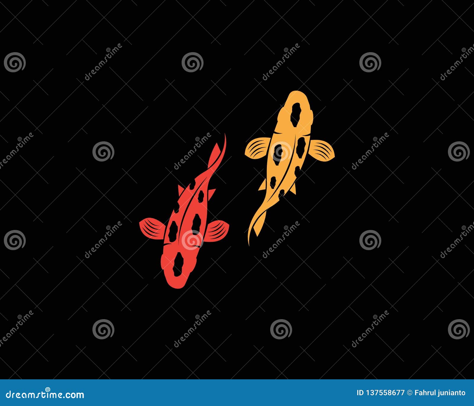 Koi Fish Icon Vector Illustration Stock Vector - Illustration of ...