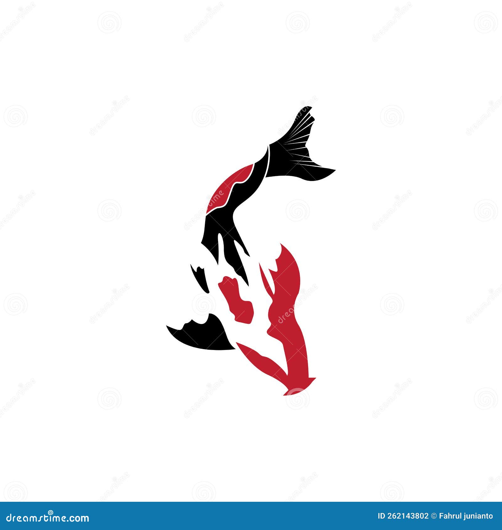 Koi Fish Logo Vector Illustration Stock Illustration - Illustration of ...