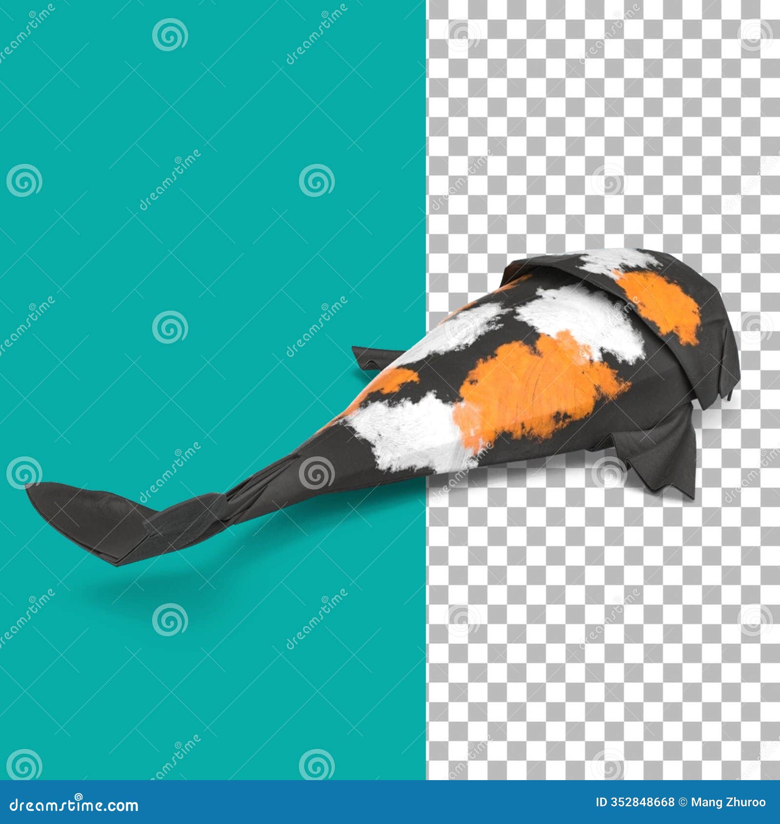 Koi Fish Paper Craft for Element Design Collection Stock Photo - Image ...