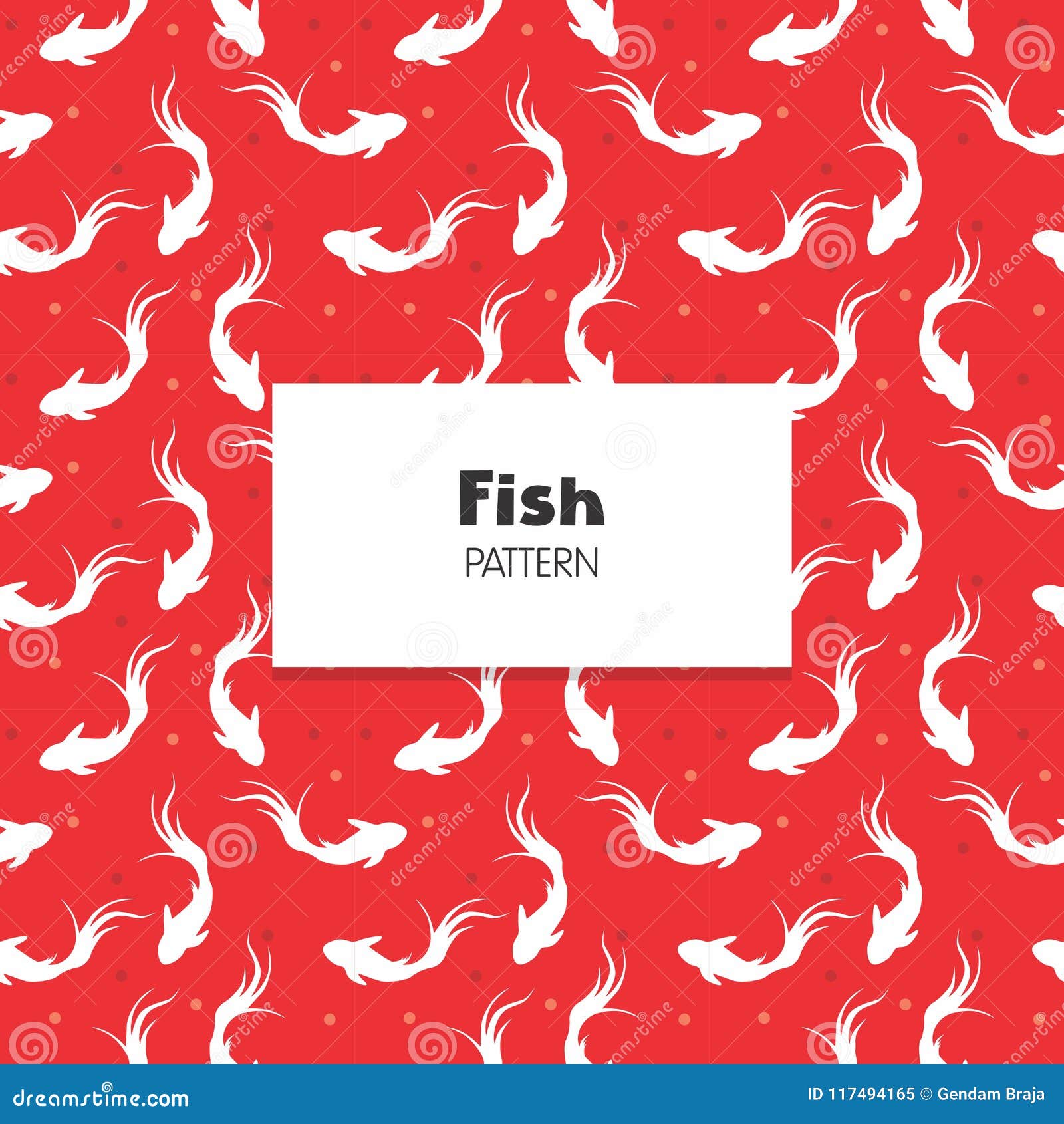 Koi Fish Pattern stock vector. Illustration of animal - 117494165