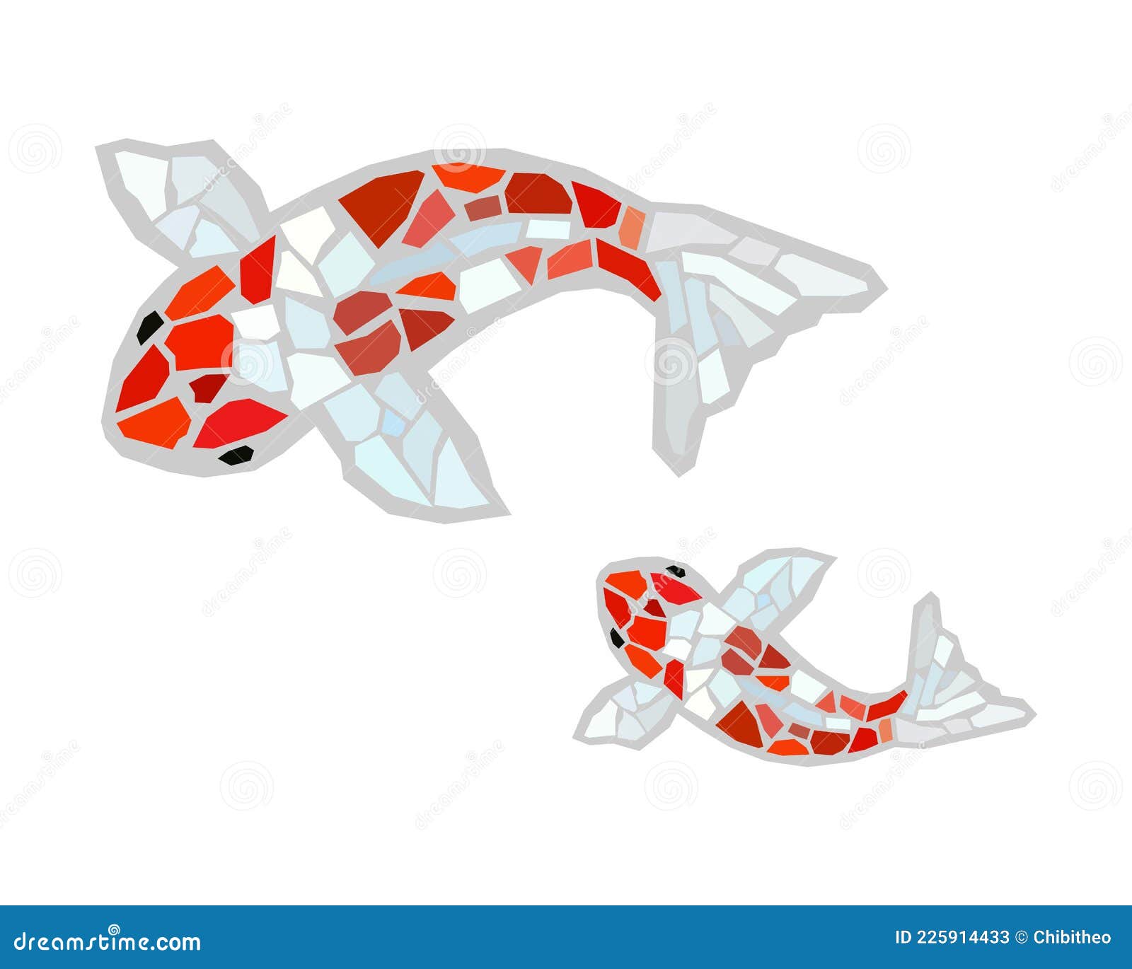 Koi Fish Polygon Art Image. Vector Illustration Stock Vector ...