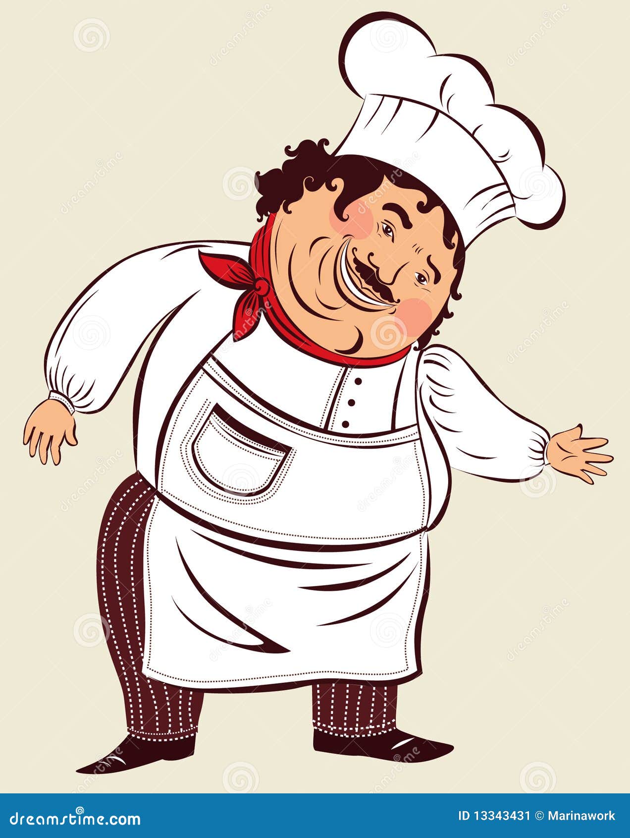 Kok. stock illustratie. Illustration of illustratie, leider - 13343431