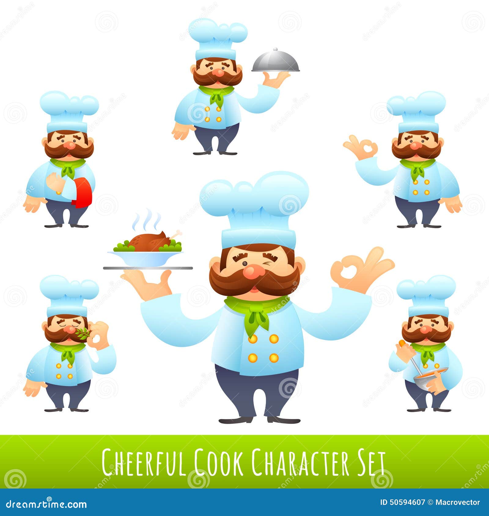 Kok Cartoon Characters vector illustratie. Illustration of beeldverhaal ...