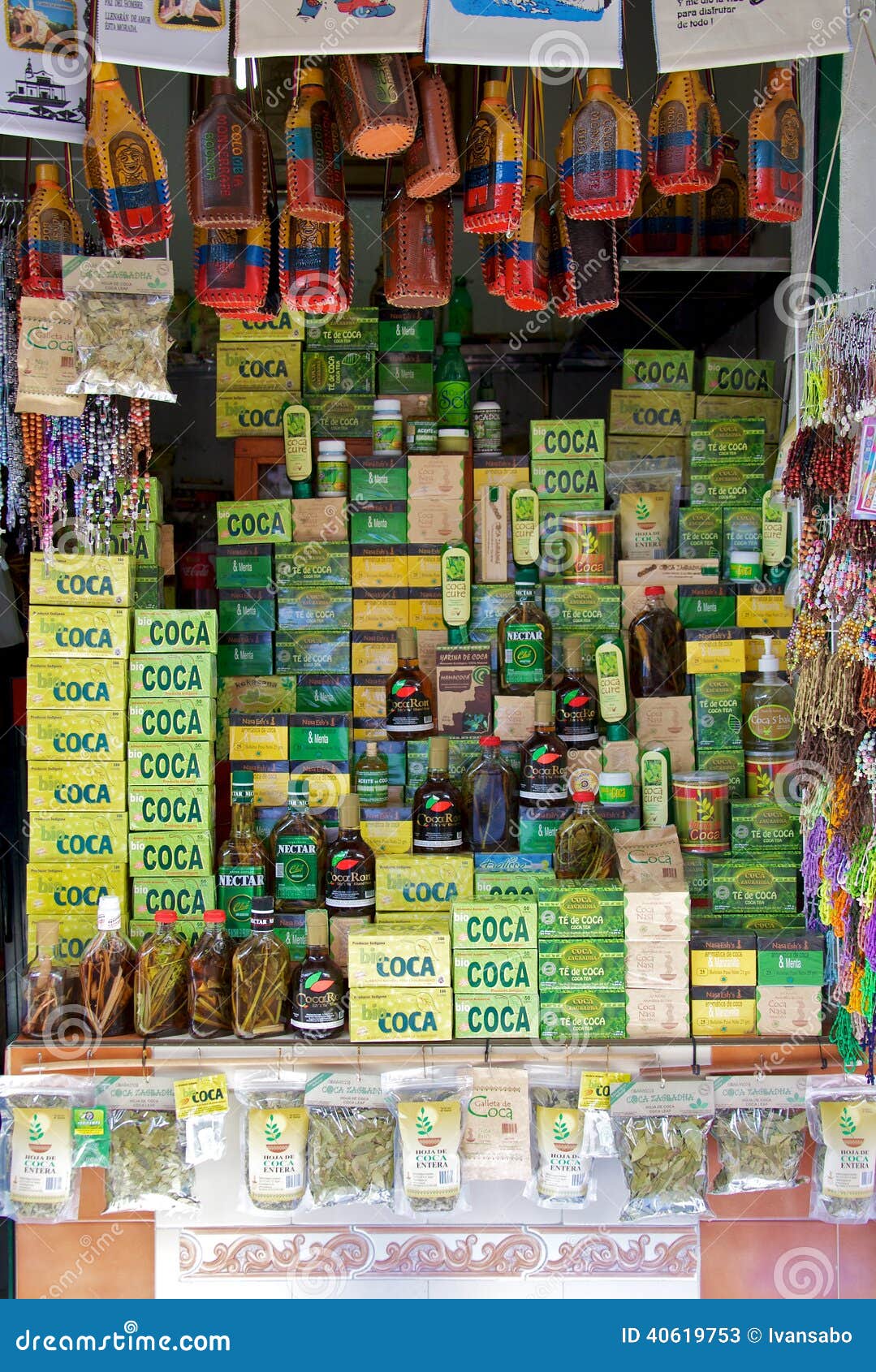 Kokatee redaktionelles stockfoto. Bild von kokain, markt - 40619753