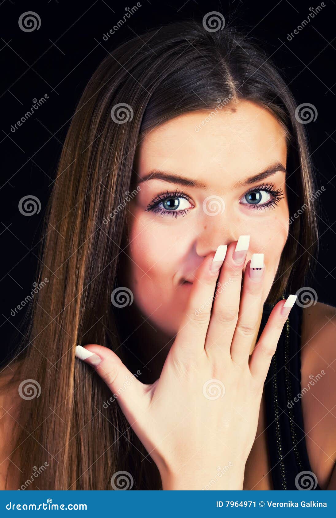 Kokette stockbild. Bild von nett, augen, puder, schön - 7964971