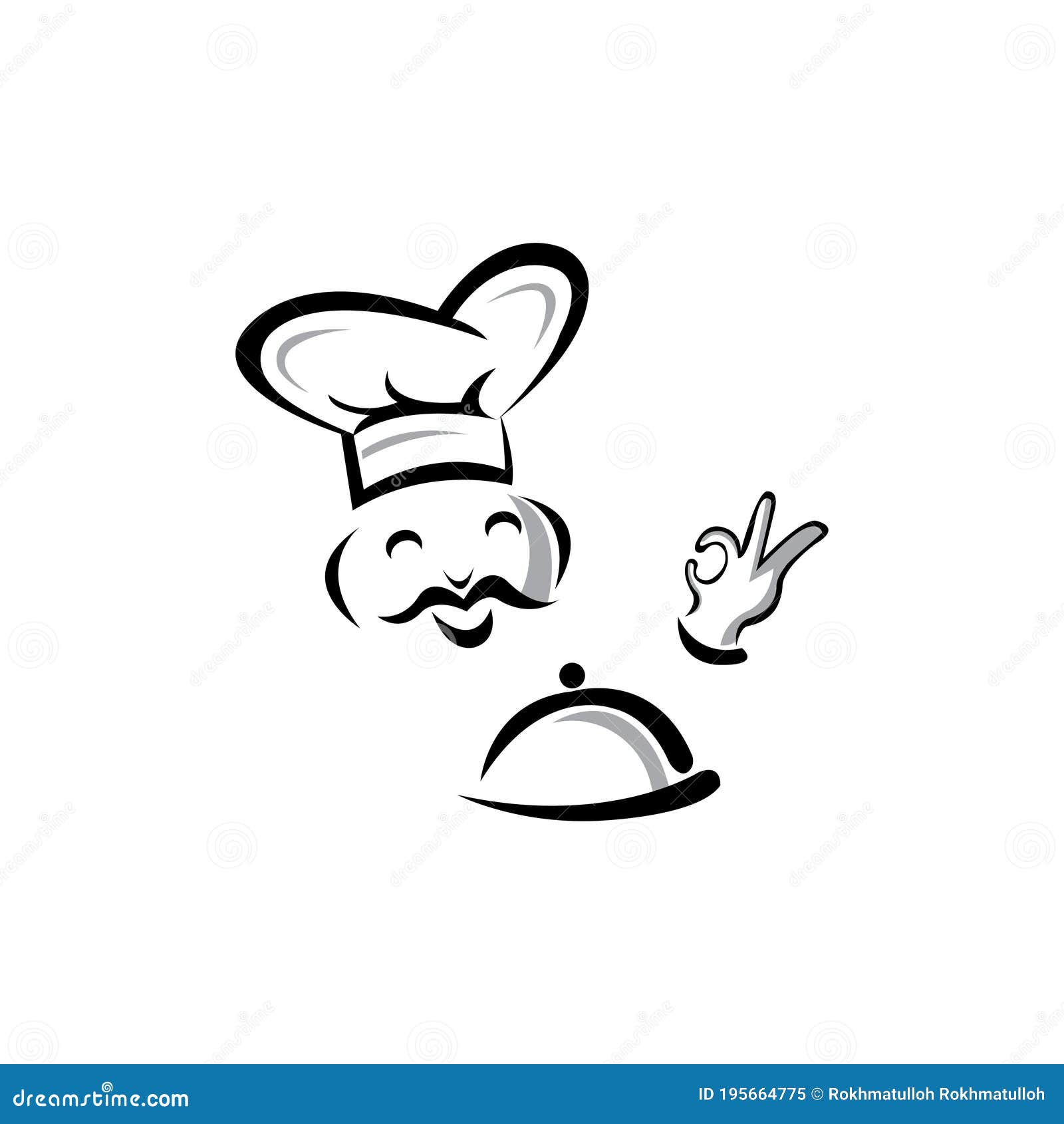 Chef Logo Clipart Hat Illustration Character Design Vector Stock Vector ...