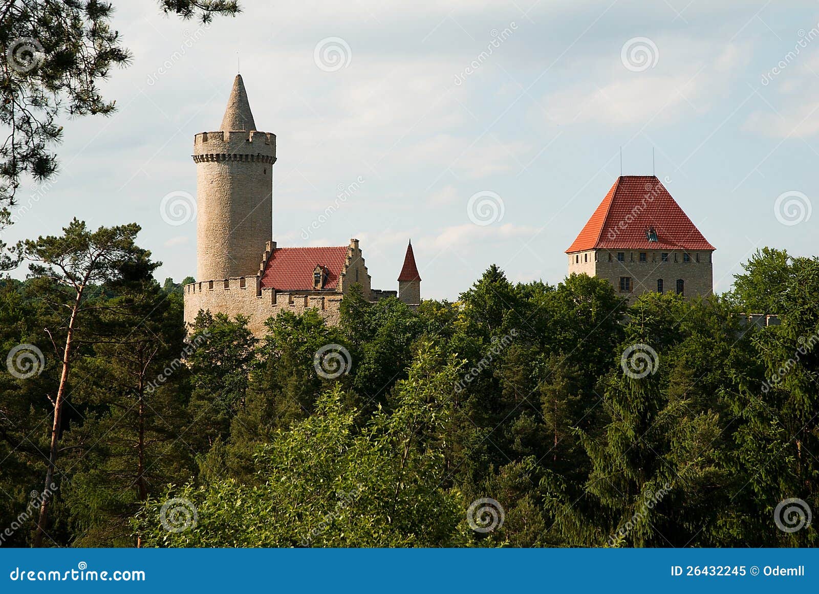 Kokorin Castle stock image. Image of central, destination - 26432245