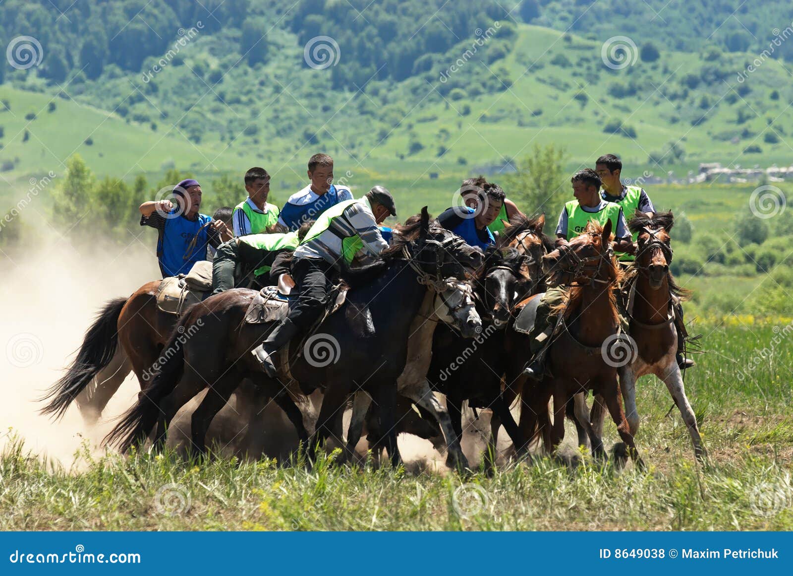 Kokpar - Traditional Nomad Horses Competitions Editorial Stock Photo ...