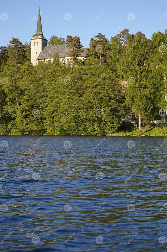 Kolbotn Church in Norway stock photo. Image of daytime - 5436750