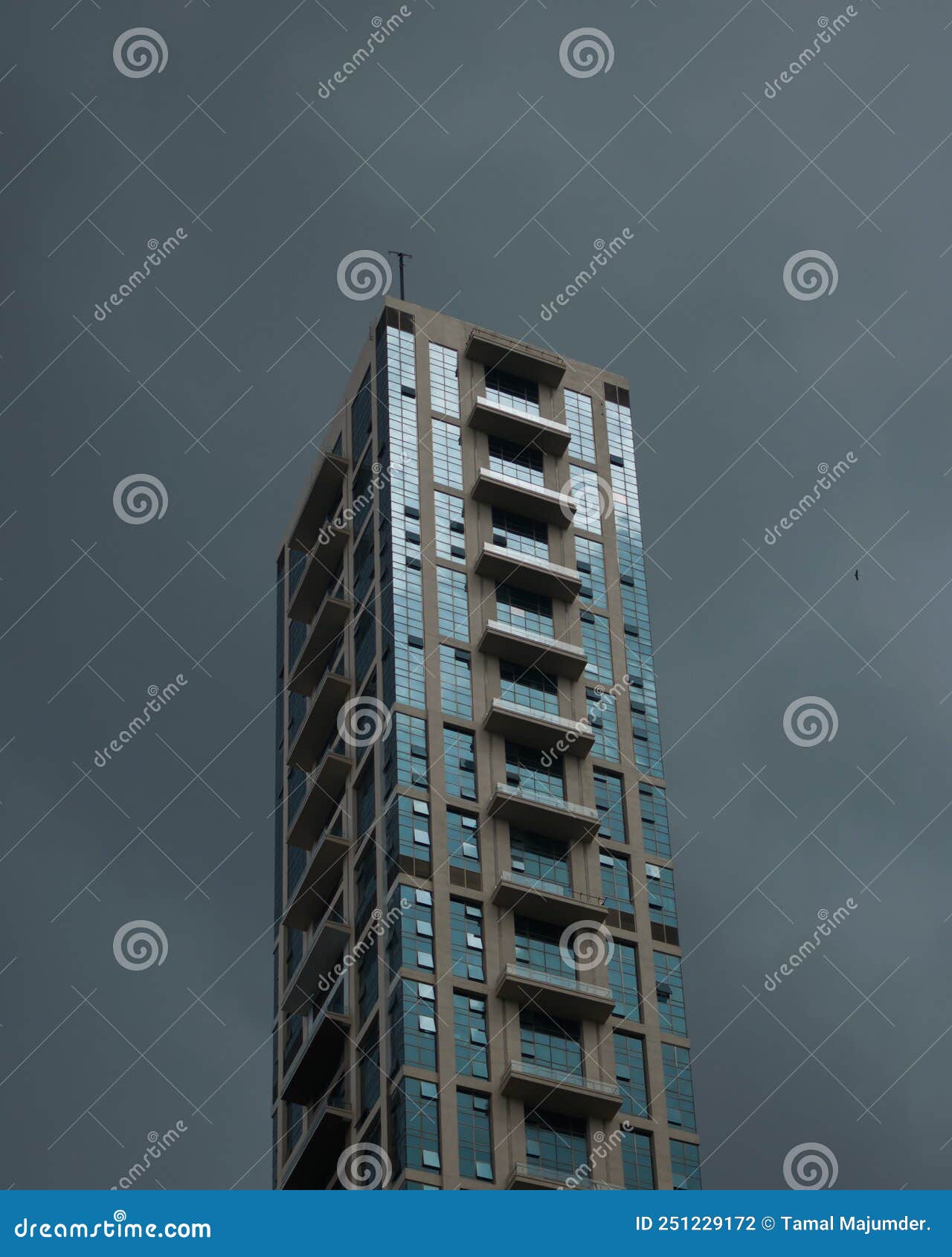 Big Minimalistic Building .the 42 of Kolkata City. Stock Photo - Image ...