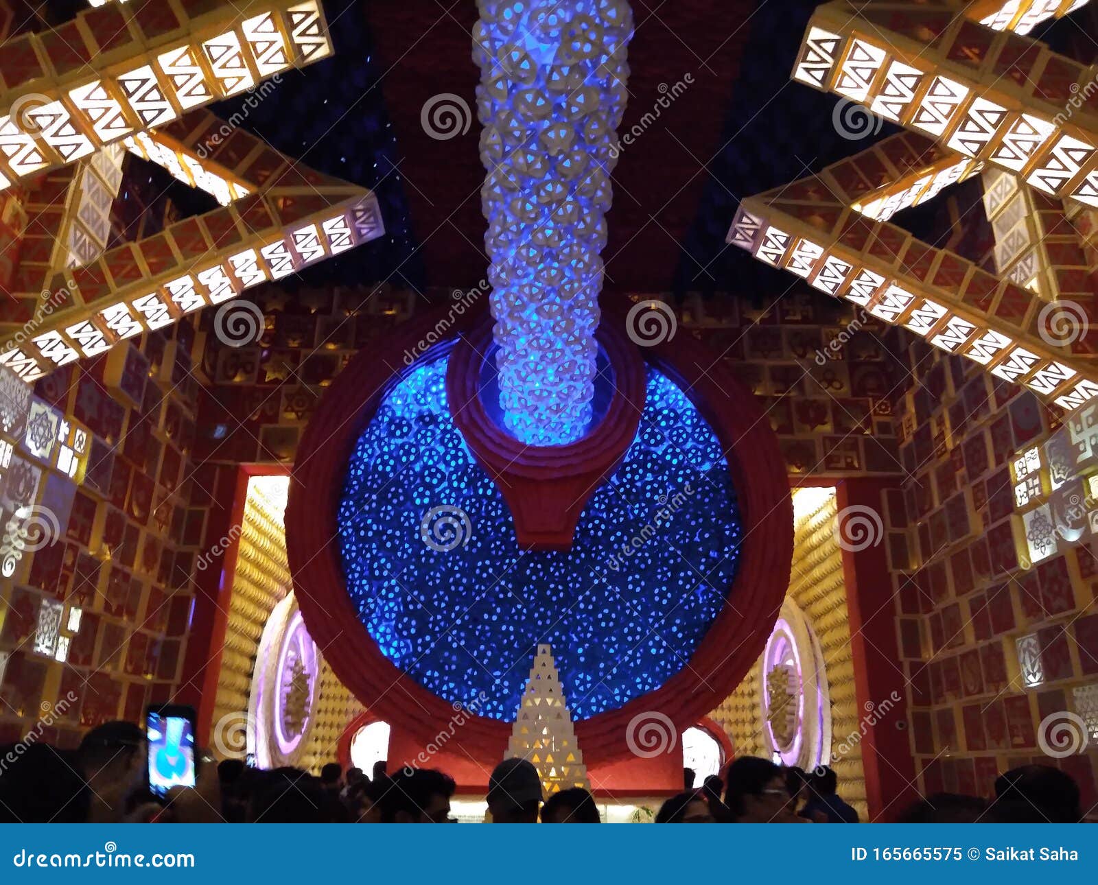 Kolkata Durga Puja Lighting 2019 Editorial Image - Image of puja ...