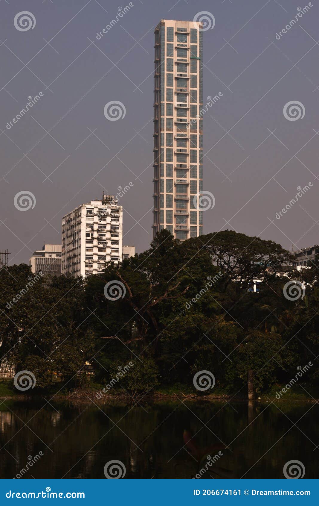 42 Kolkata Tallest Building of Kolkata Stock Image - Image of dusk ...