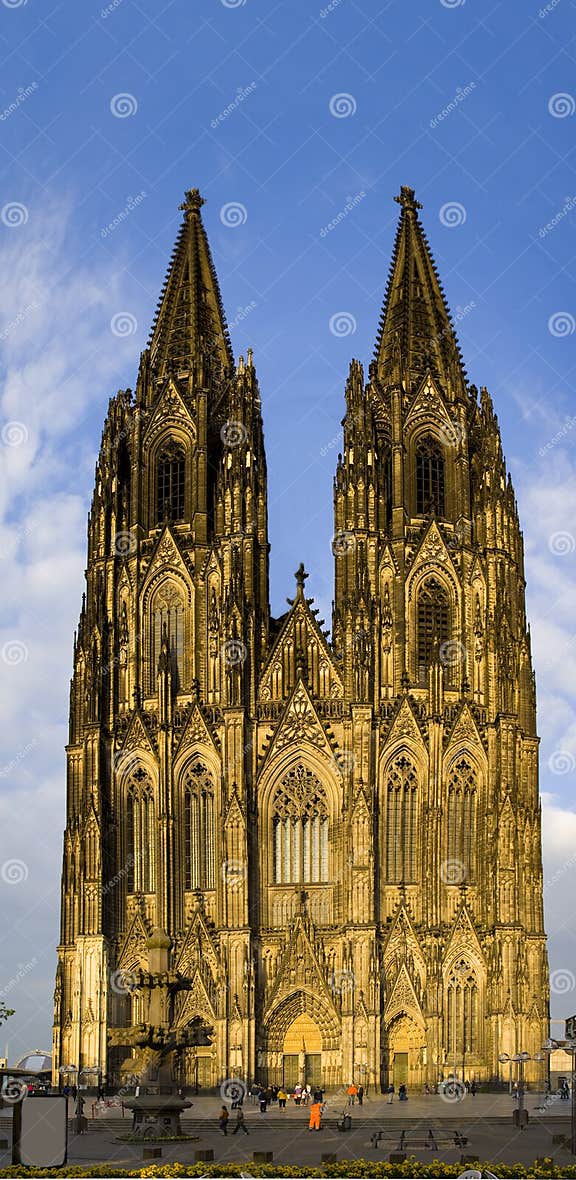 Koln dom front stock image. Image of ornate, cross, symbol - 9500007