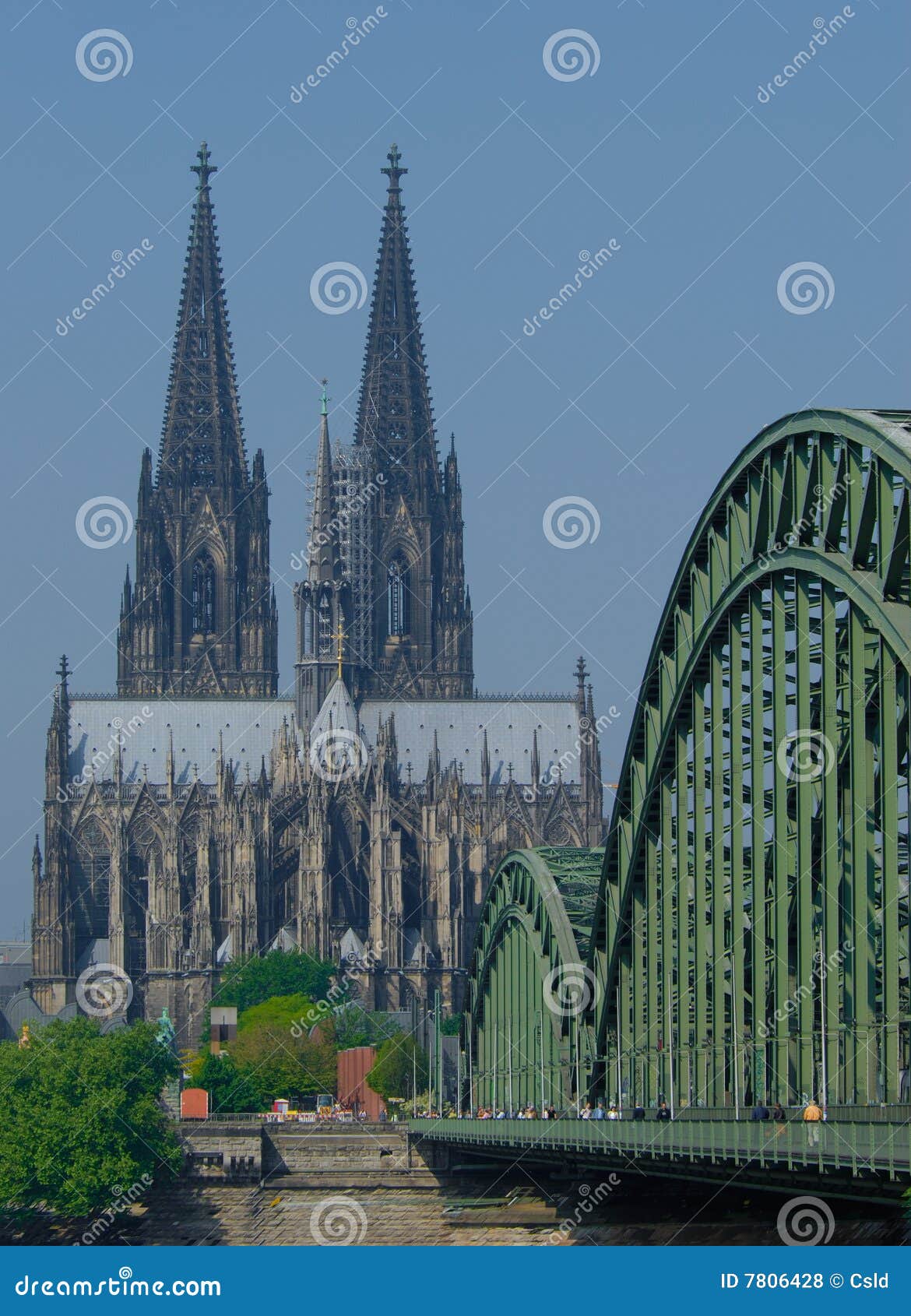 Kolner Dom stock photo. Image of christian, bridge, cathedral - 7806428