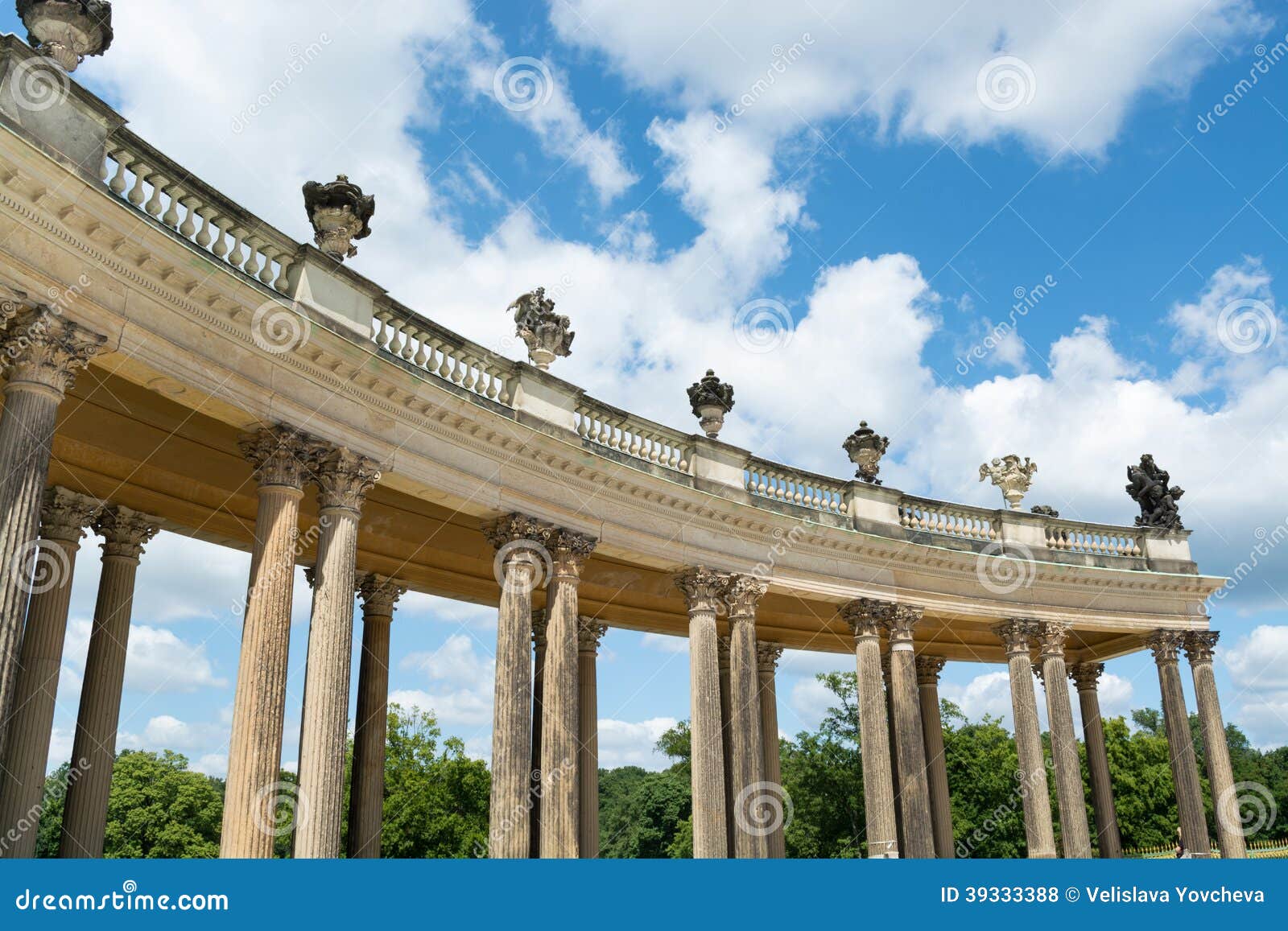 Kolonnade Vom 18. Jahrhundert in Potsdam Stockfoto - Bild von kopiert ...