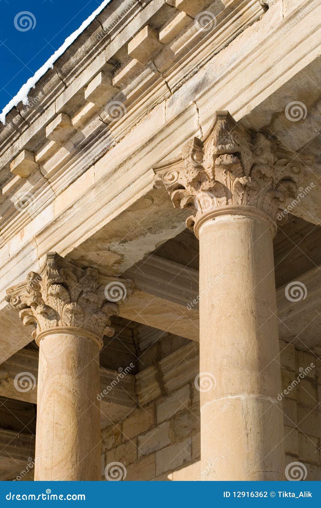 Kolonner arkivfoto. Bild av roman, sten, acanthus, grek - 12916362