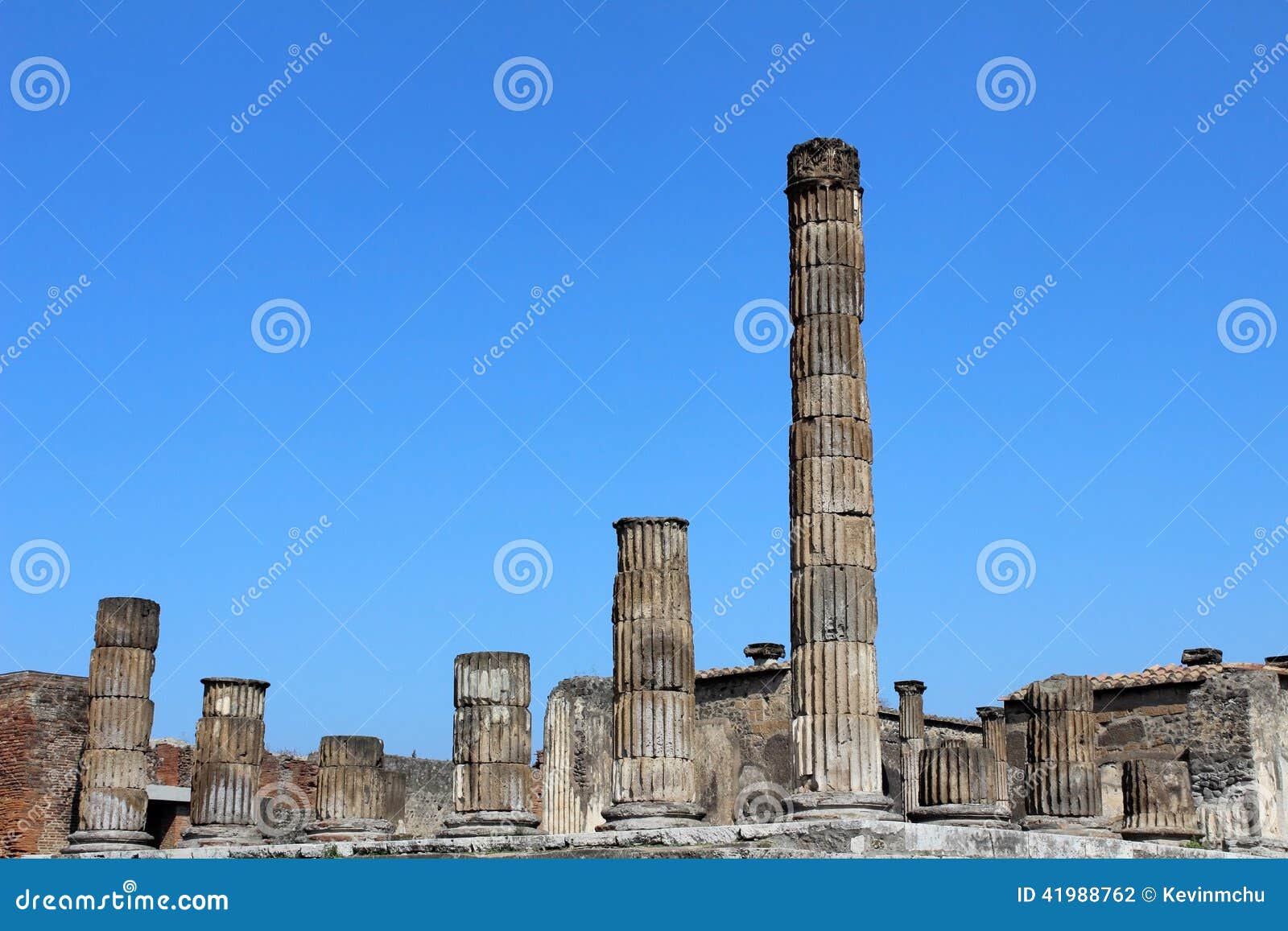 Kolonner pompeii arkivfoto. Bild av neapel, speciell - 41988762