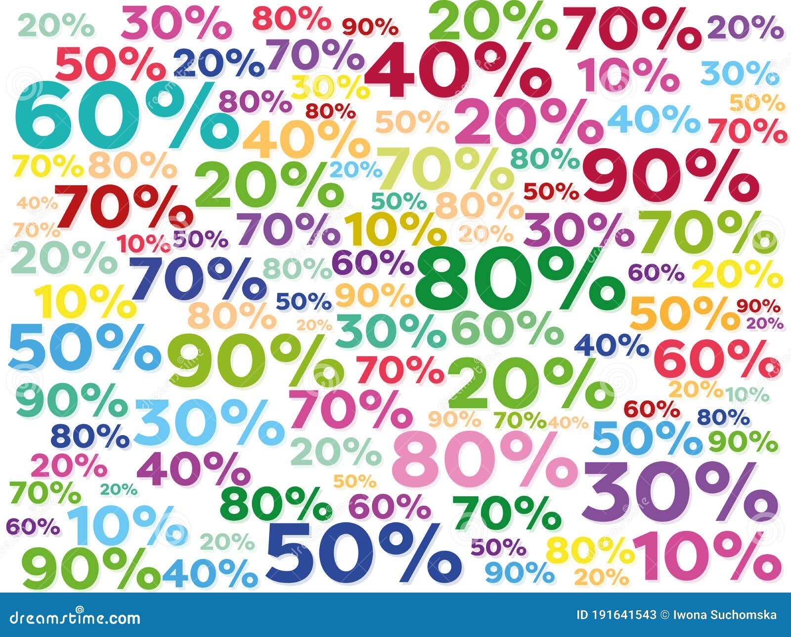 Color Background with Small Percent. Stock Vector - Illustration of ...