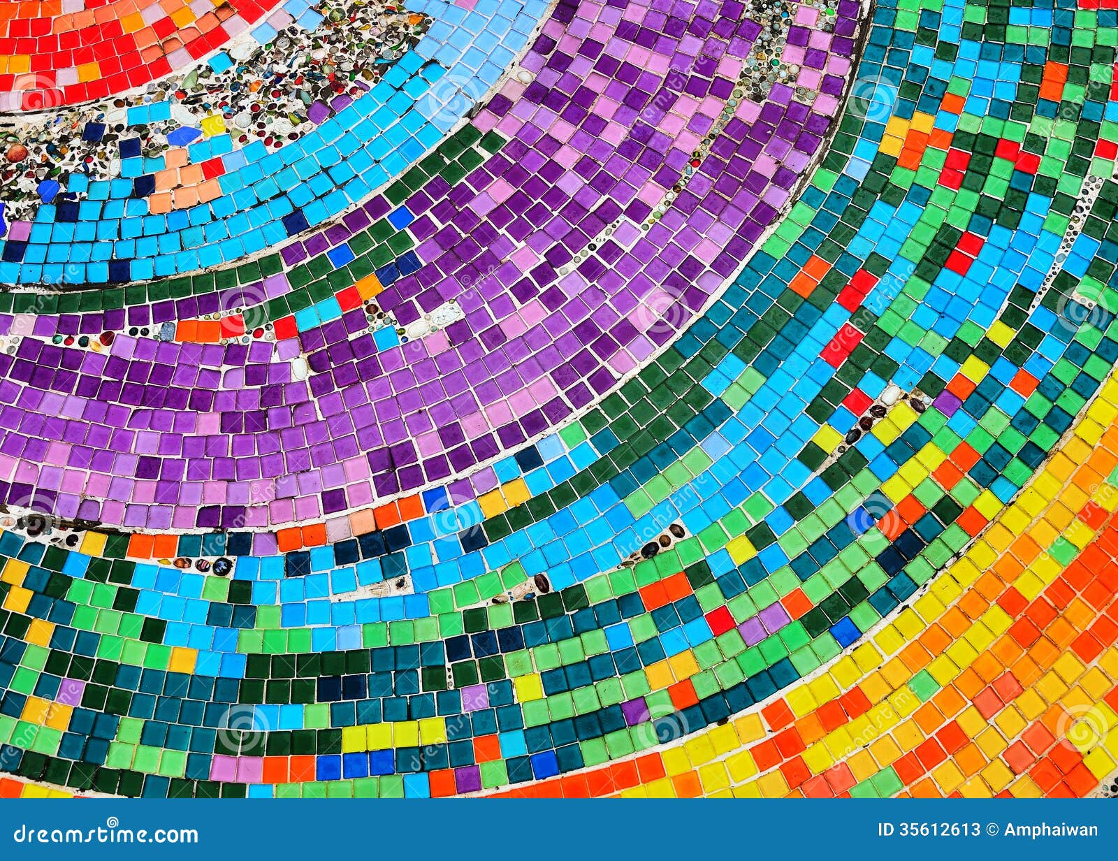 Kolorowy mozaiki tło obraz stock. Obraz złożonej z griddle - 35612613